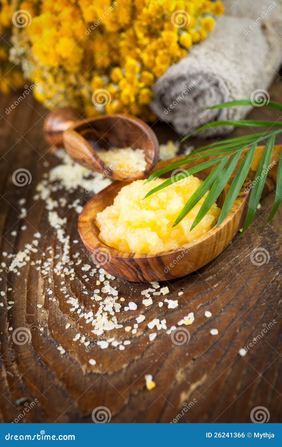 Natural yellow spa setting stock photo. Image of pamper - 26241366