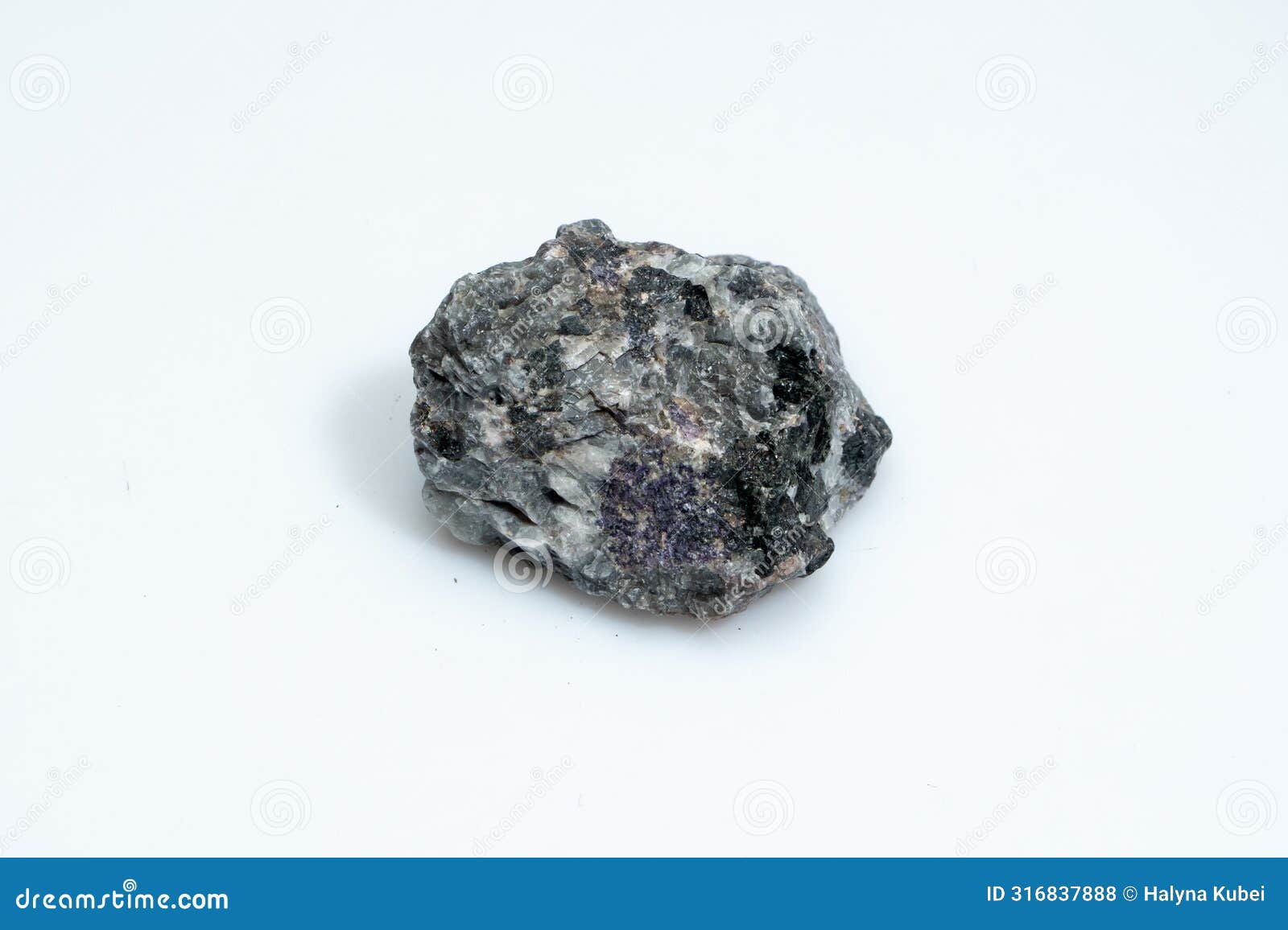 Natural Yooperlite Gem Stone on the White Background Stock Photo ...