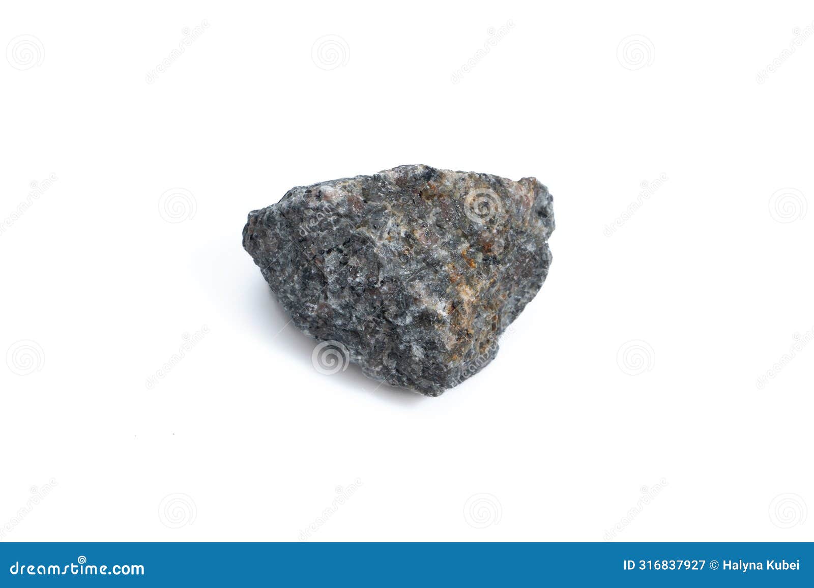 Natural Yooperlite Gem Stone on the White Background Stock Image ...