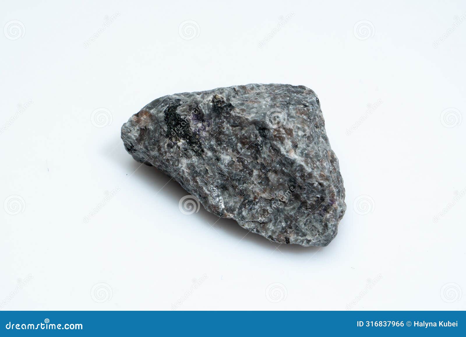 Natural Yooperlite Gem Stone on the White Background Stock Photo ...