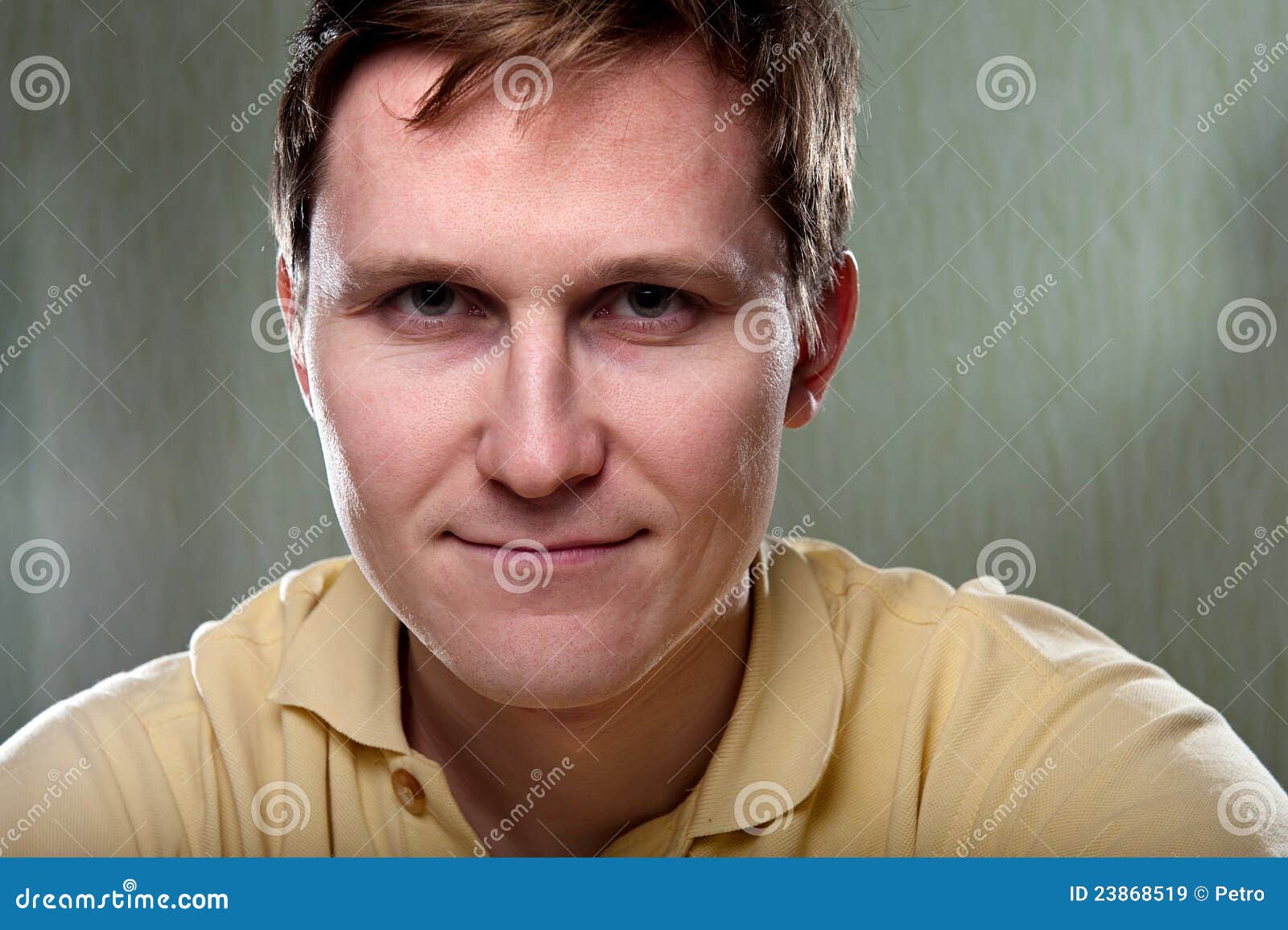 Natural Young Male Portrait Stock Image - Image of attractive, head ...