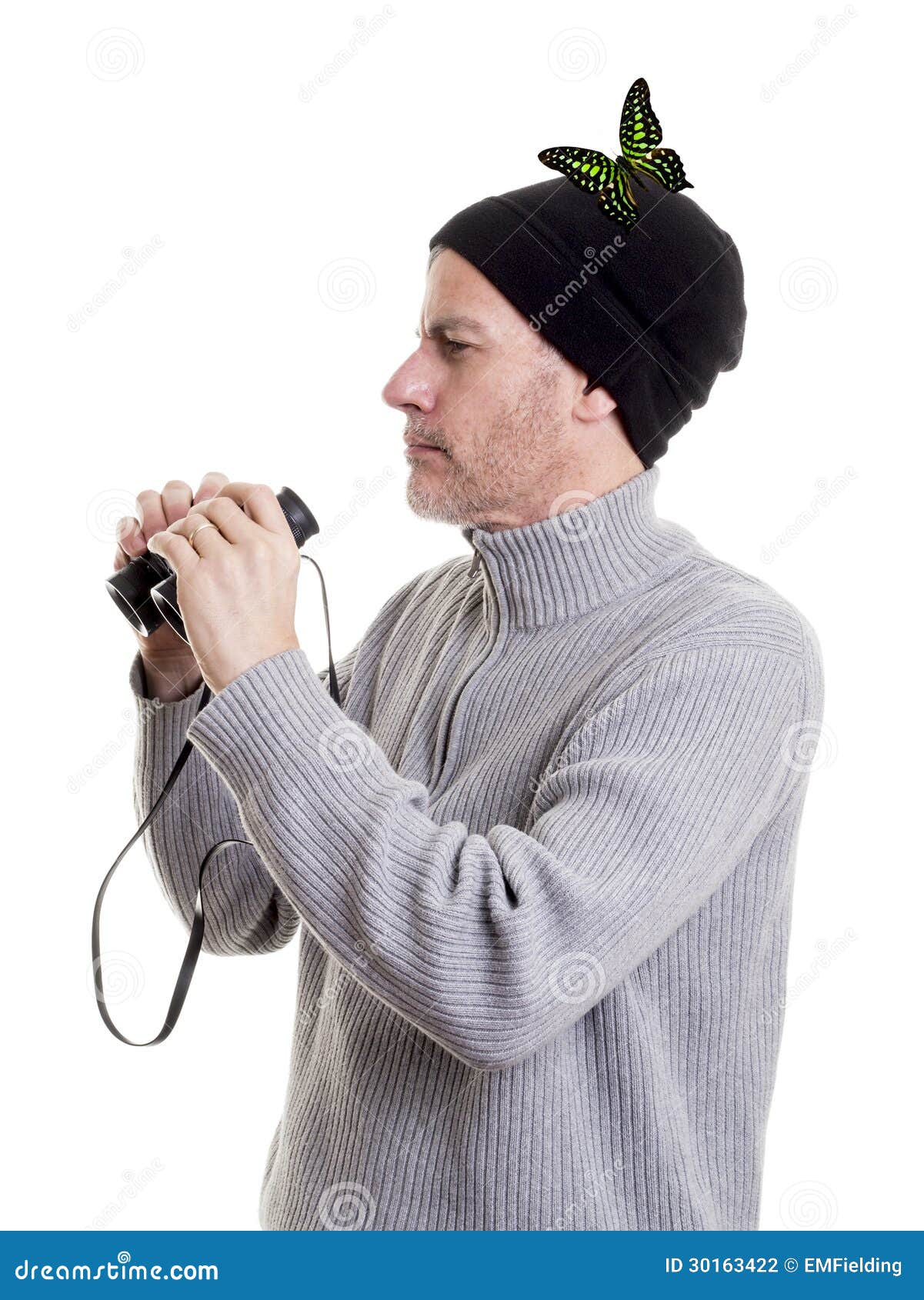 Butterfly Hunter Looking for Butterflies Stock Photo - Image of hunting ...