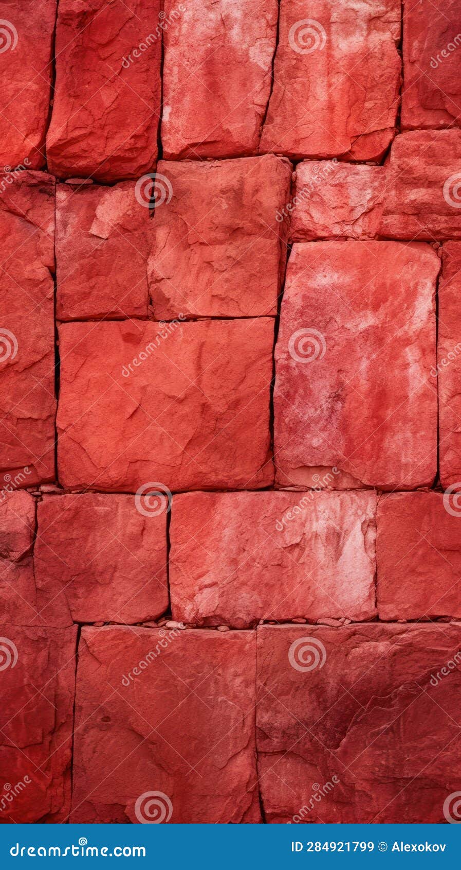 Naturalistic Light Red Stone Wall Texture Background AI Generated Stock ...
