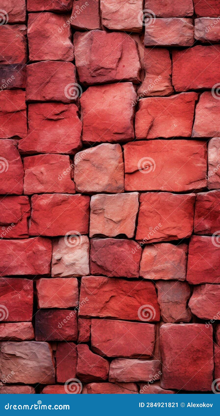 Naturalistic Light Red Stone Wall Texture Background AI Generated Stock ...