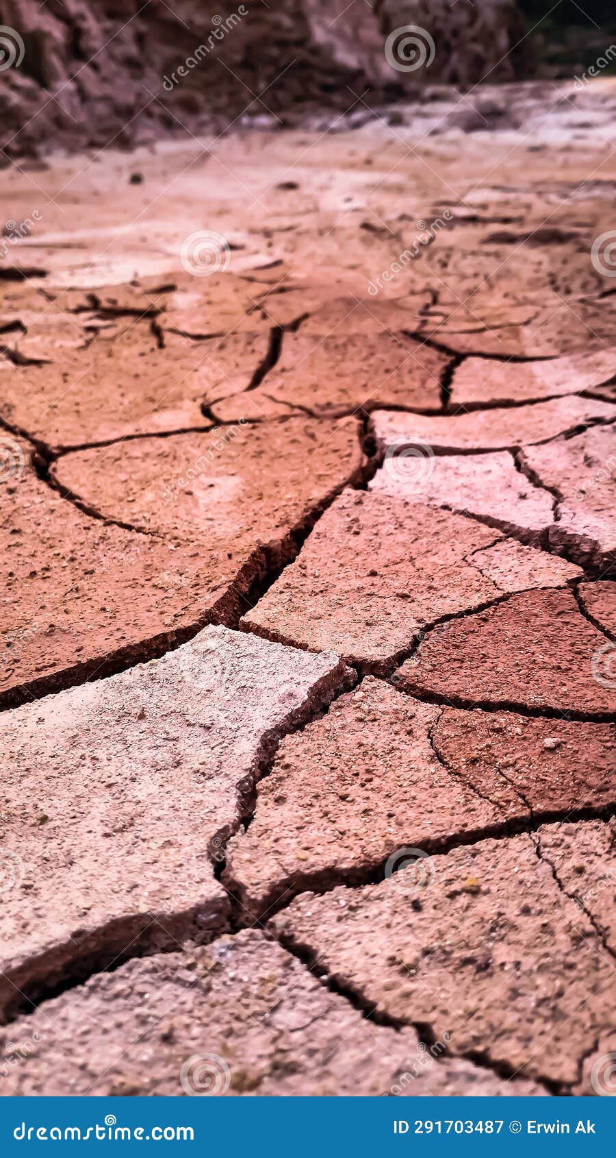 A Naturally Arranged Arrangement of Clay Fractures Stock Image - Image ...