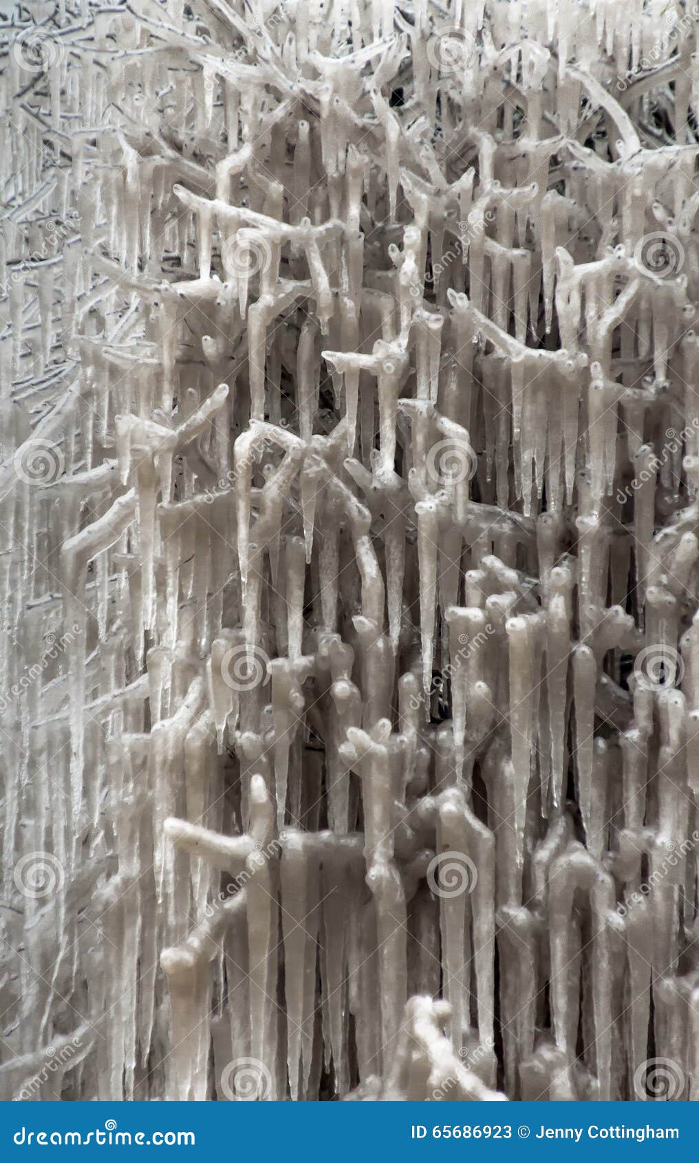 Naturally Formed Abstract of Icicles Stock Image - Image of spikes ...