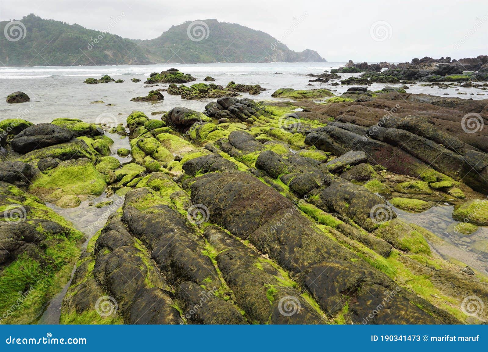 Naturally Formed Beach Rocks Make an Elegant Sight Stock Image - Image ...