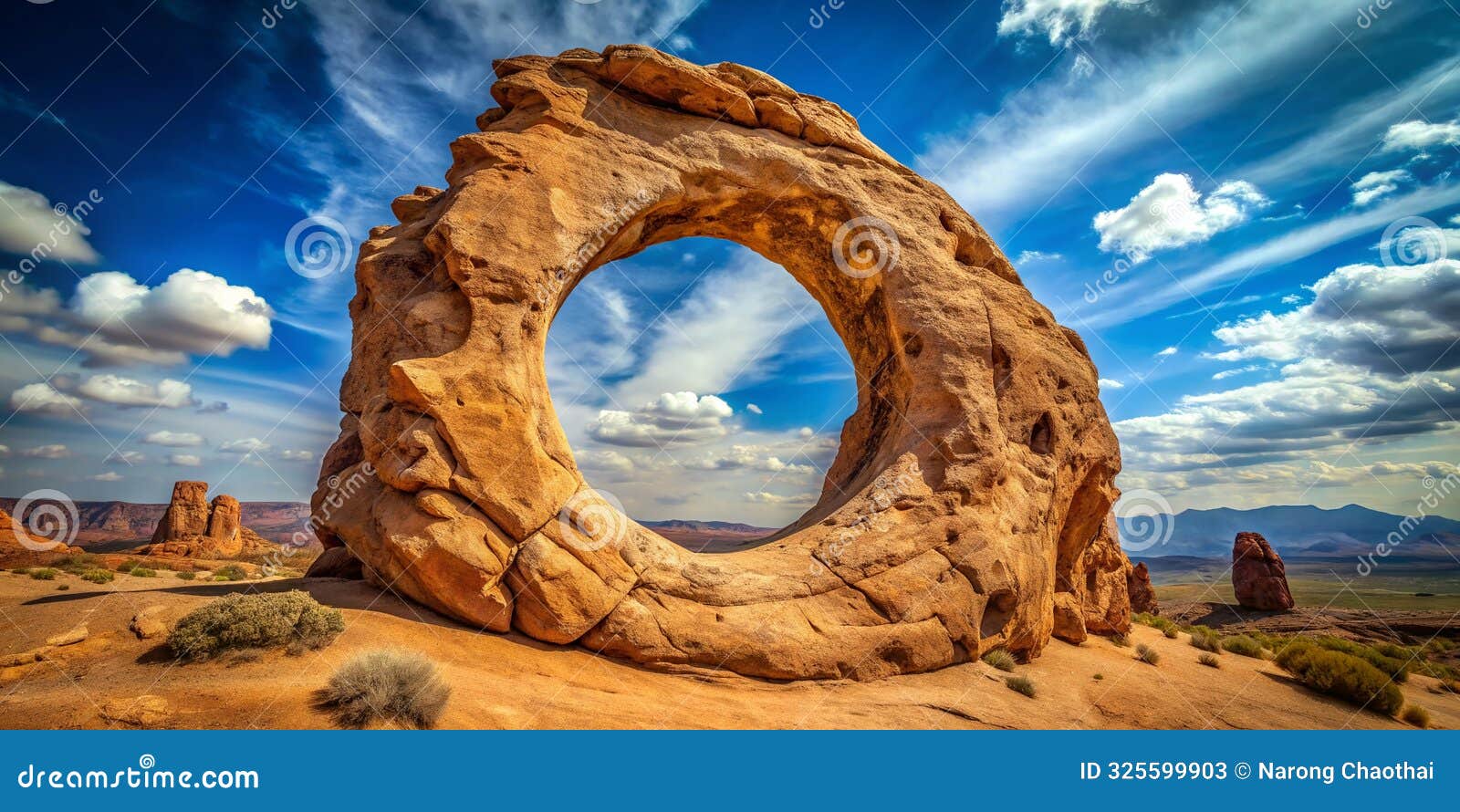 A Naturally Occurring Rock Formation in the Shape of a Large Weathered ...