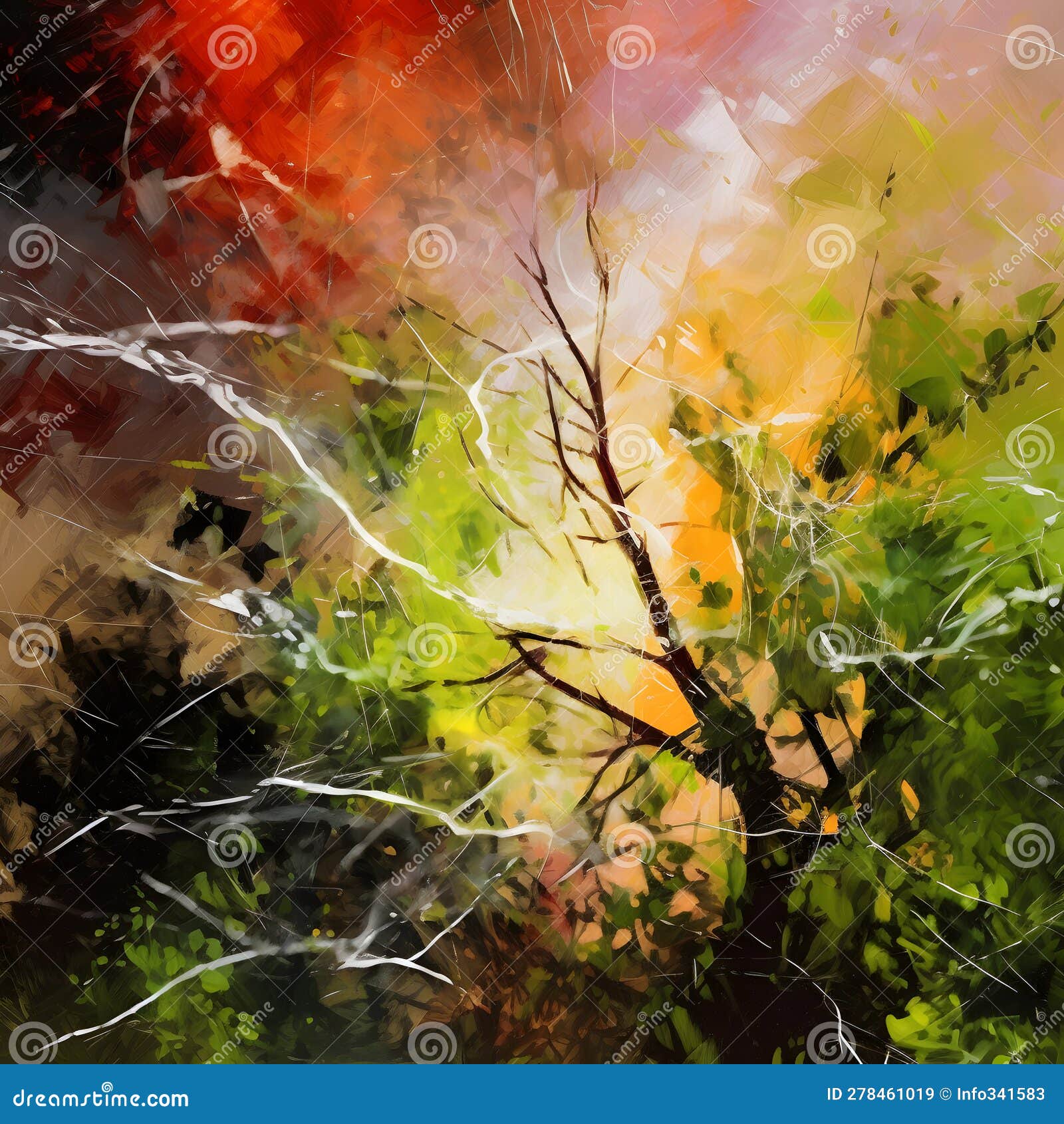 Nature Abstract Expressionism Colors Forms Textures Dynam One ...