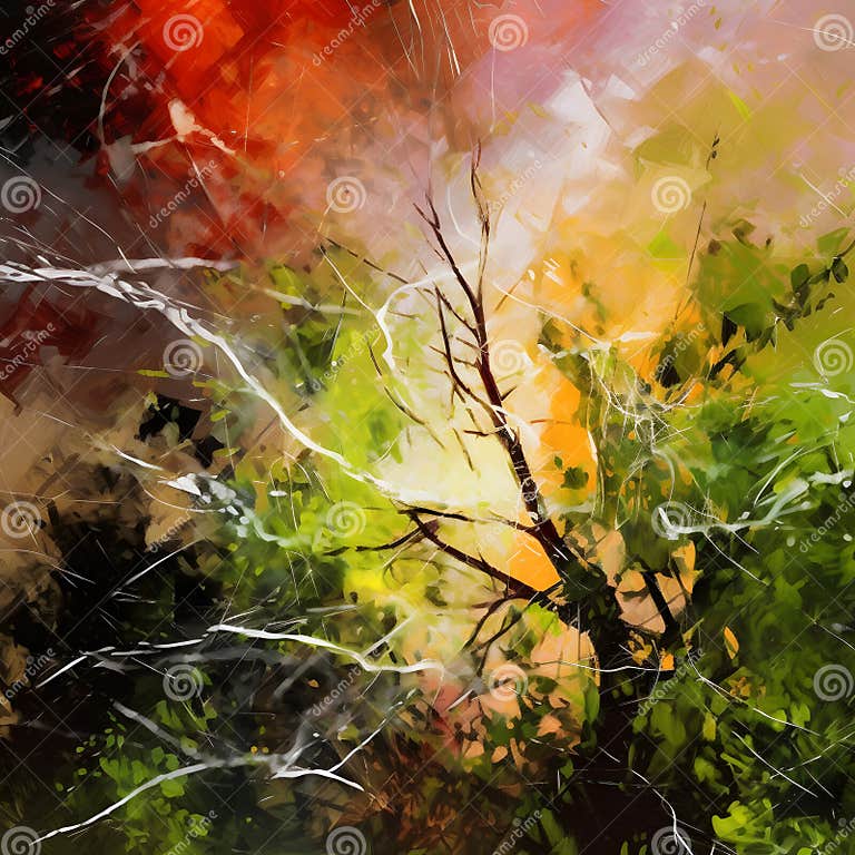 Nature Abstract Expressionism Colors Forms Textures Dynam One ...