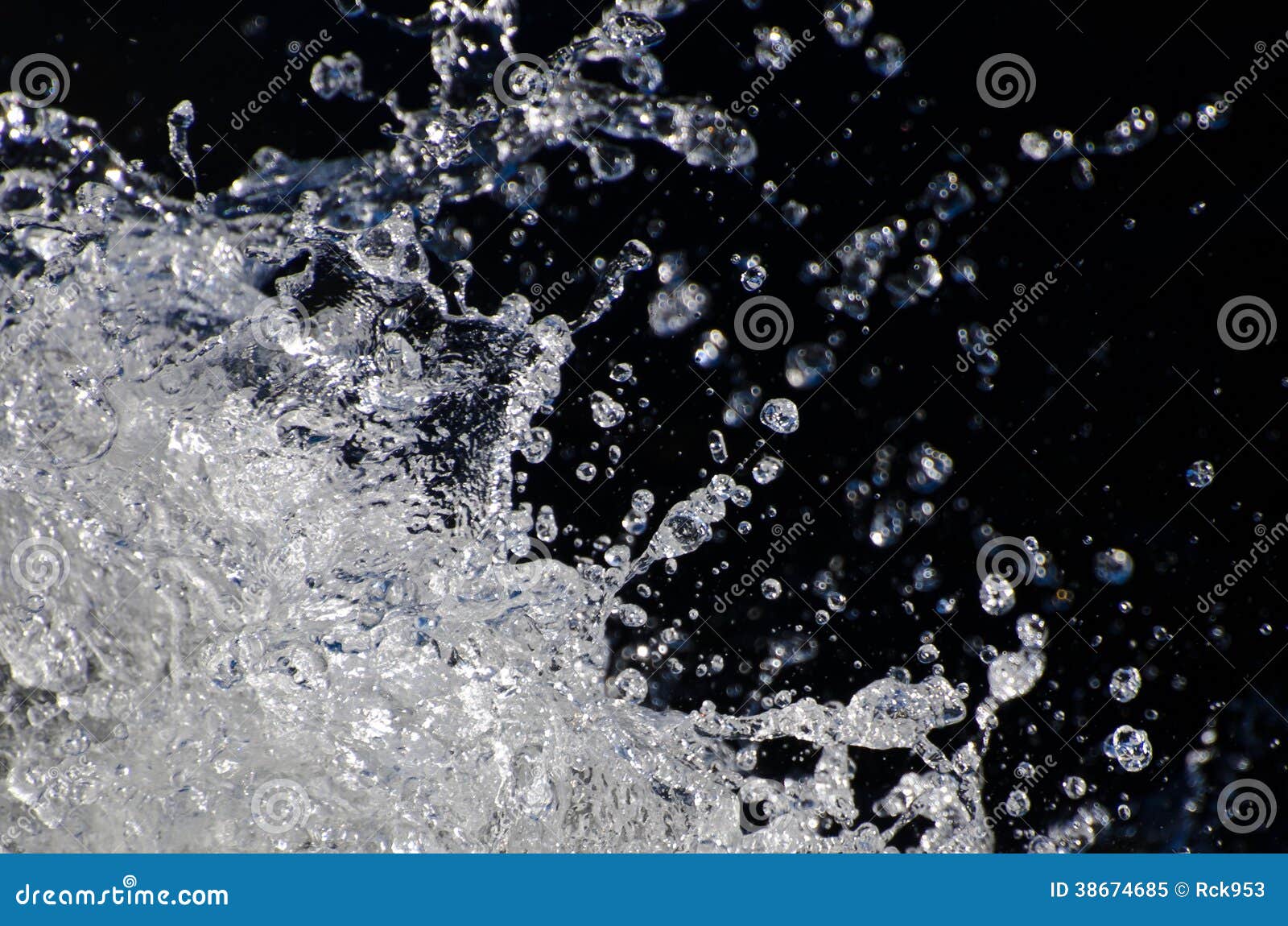 Nature Abstract - Refreshing Water Splash Stock Image - Image of close ...