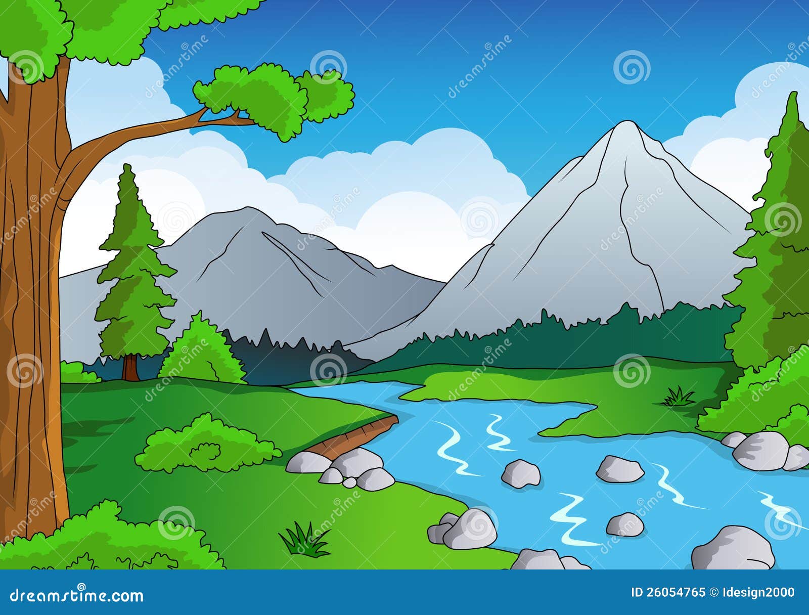 Nature background stock illustration. Illustration of flowing - 26054765