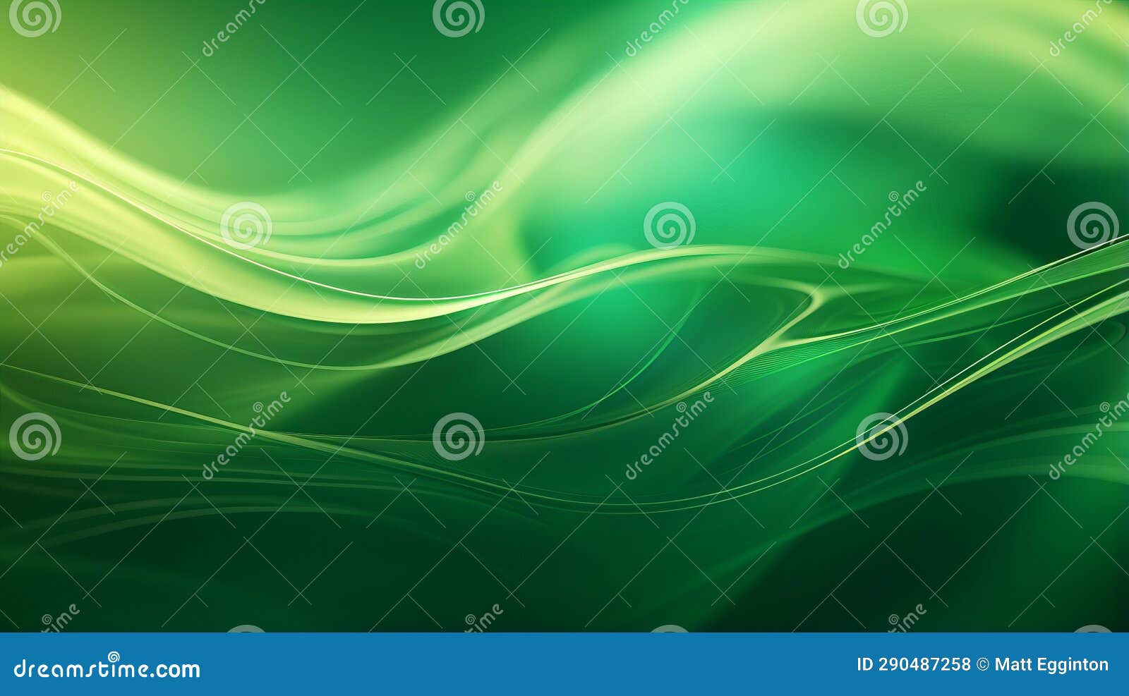 Nature Background - an Abstract Green Nature Background with Flowing ...