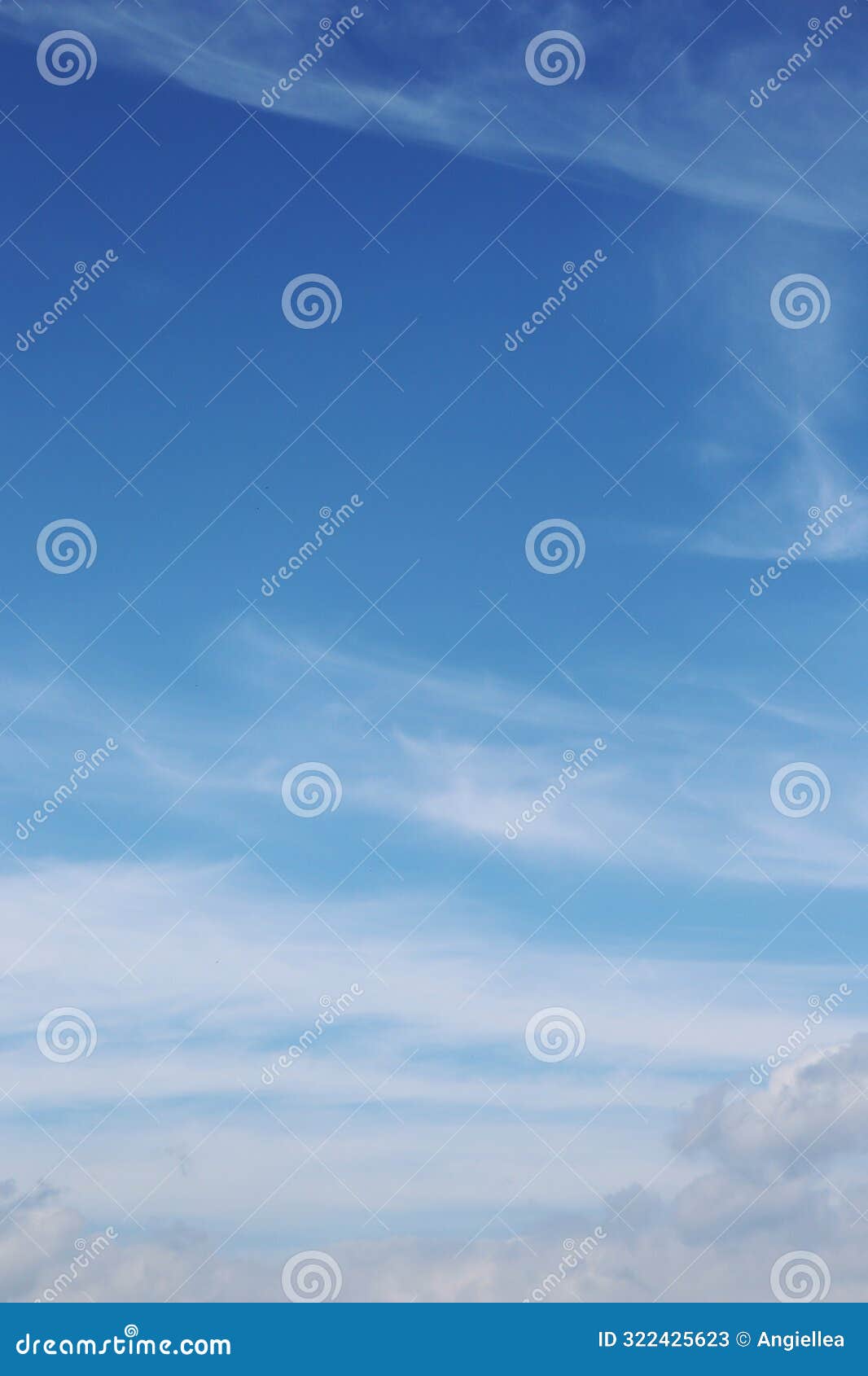 Nature Background 3861 Blue Sky with Diffuse White Clouds Stock Image ...