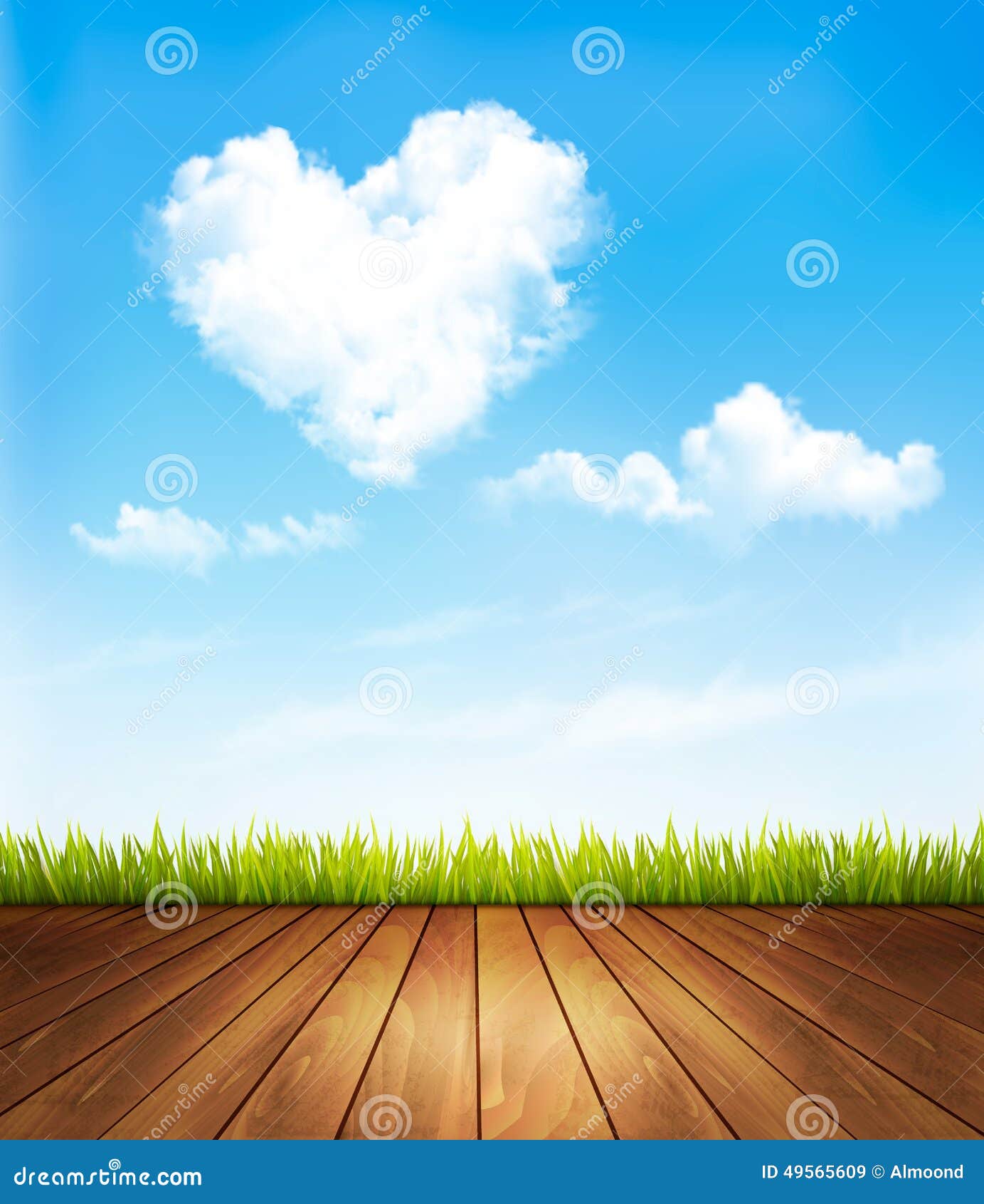 Hearts In Nature Wallpaper