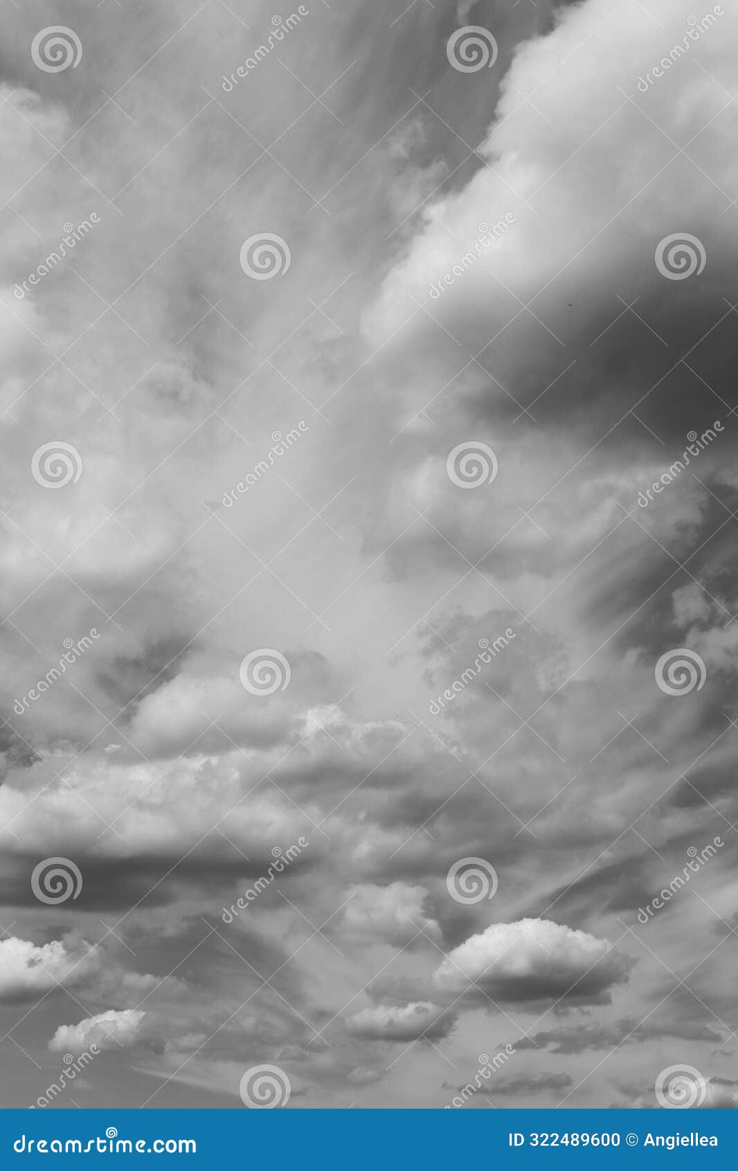 Nature Background 3895 Cloudy Sky Bnw Stock Photo - Image of ...