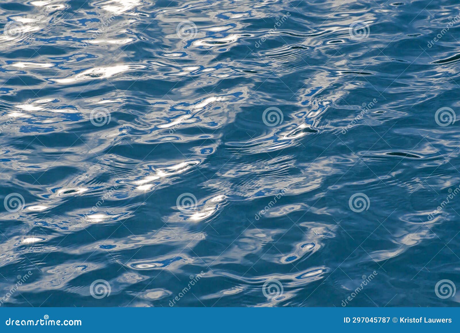 Blue Rippling Water with Light Reflection Stock Image - Image of ...