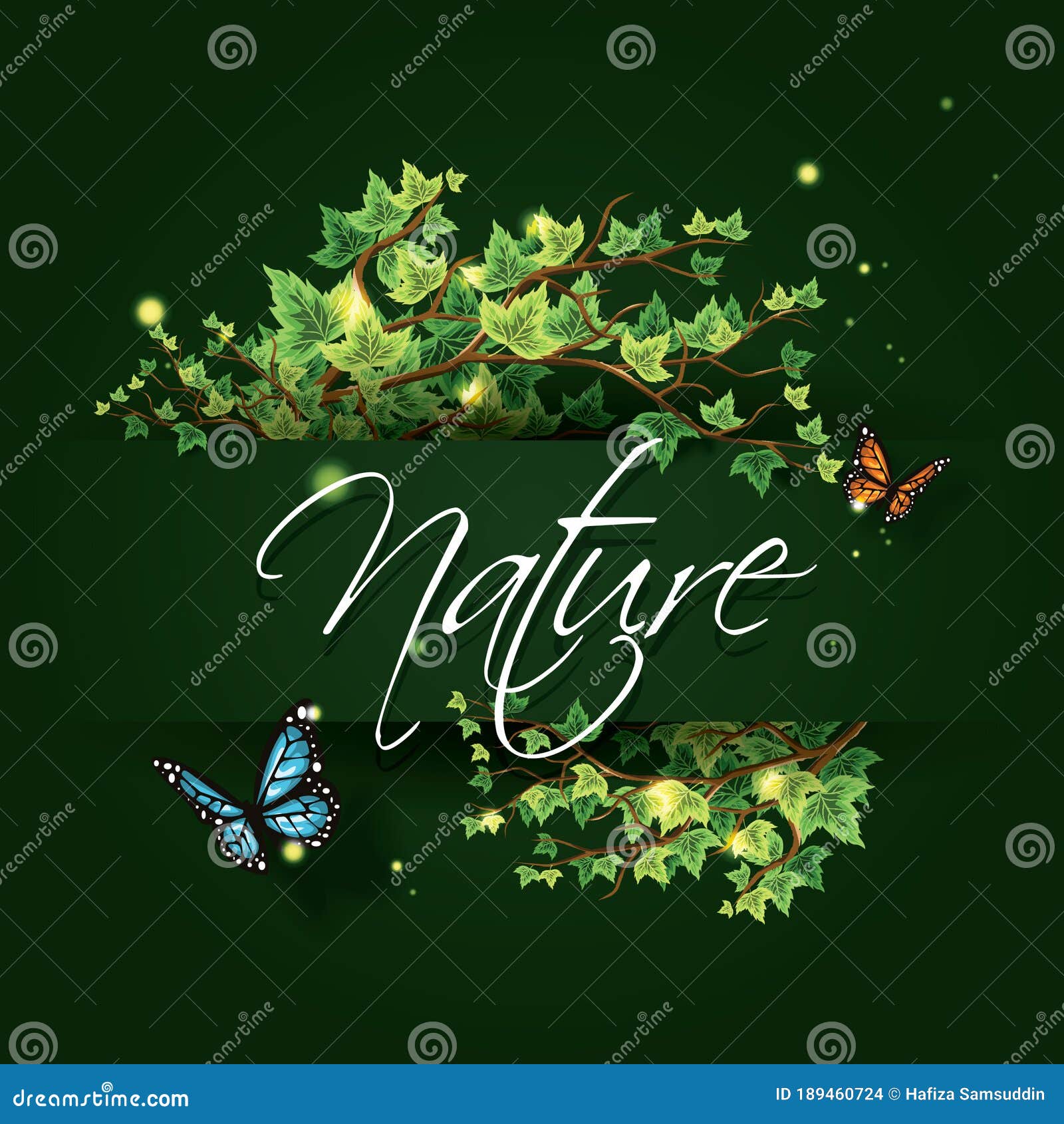Nature Background. Vector Illustration Decorative Design Stock Vector ...