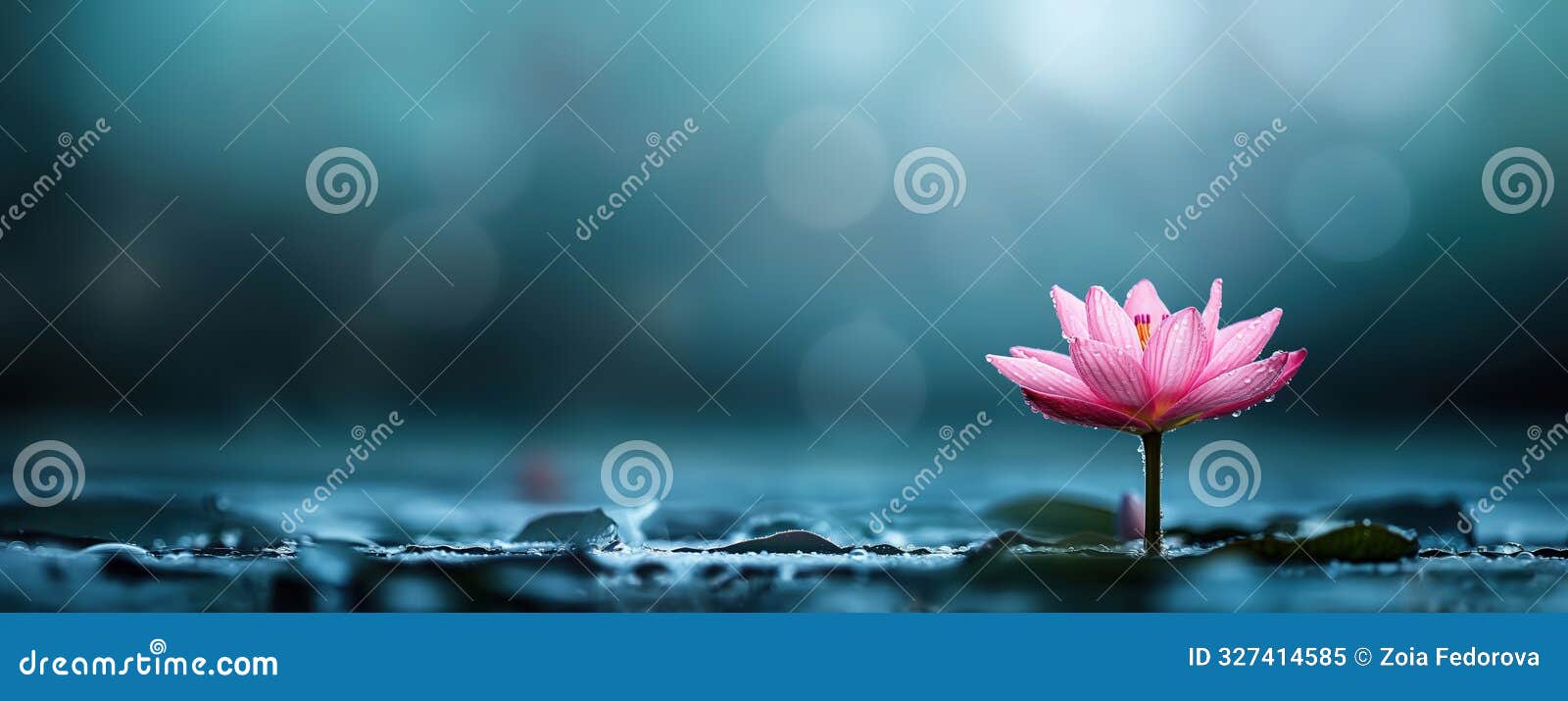 Nature Background with Water Lotus Flower Stock Image - Image of float ...