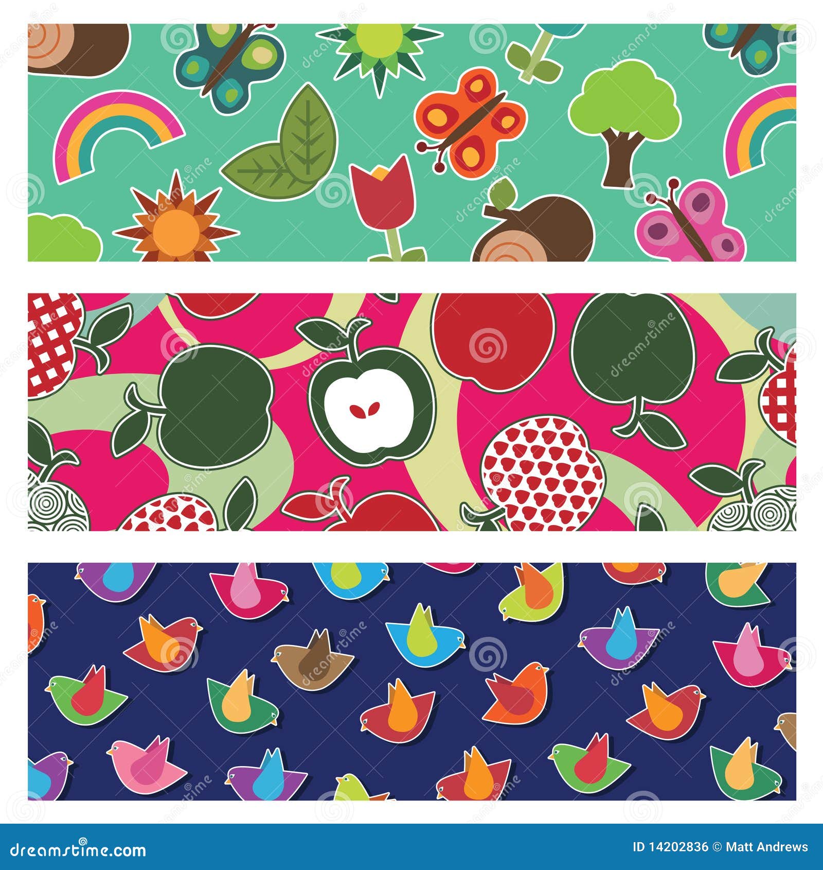 Nature banners stock vector. Illustration of bird, stationery - 14202836