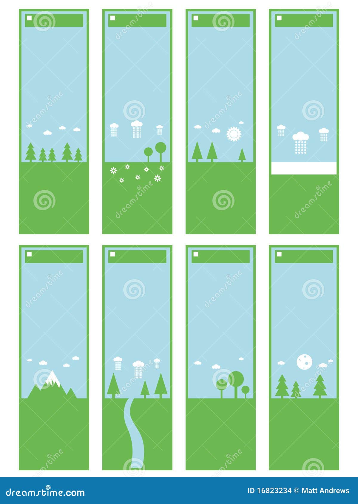 Nature banners stock vector. Illustration of frame, space - 16823234