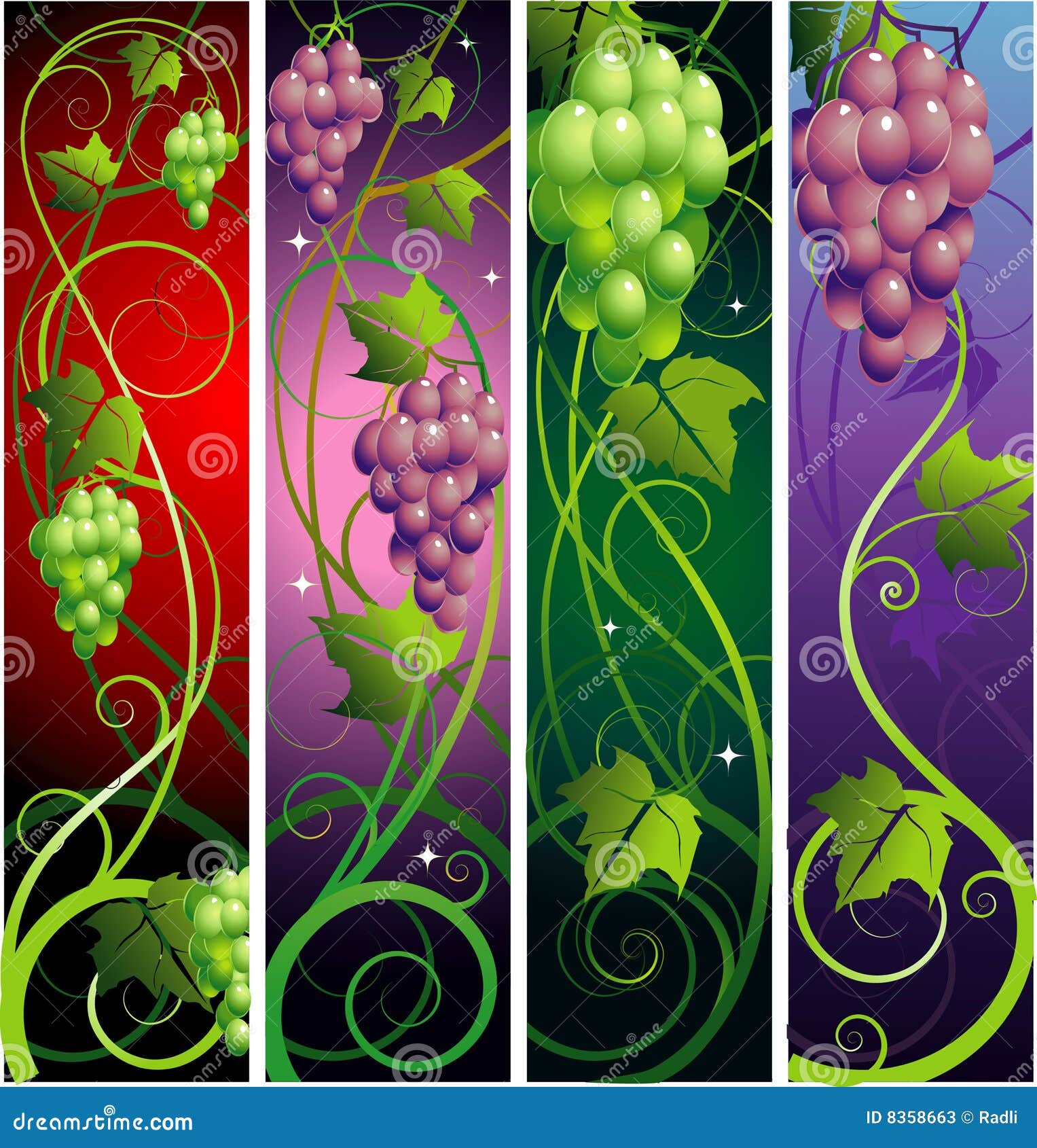 Nature banners stock vector. Illustration of ornamental - 8358663