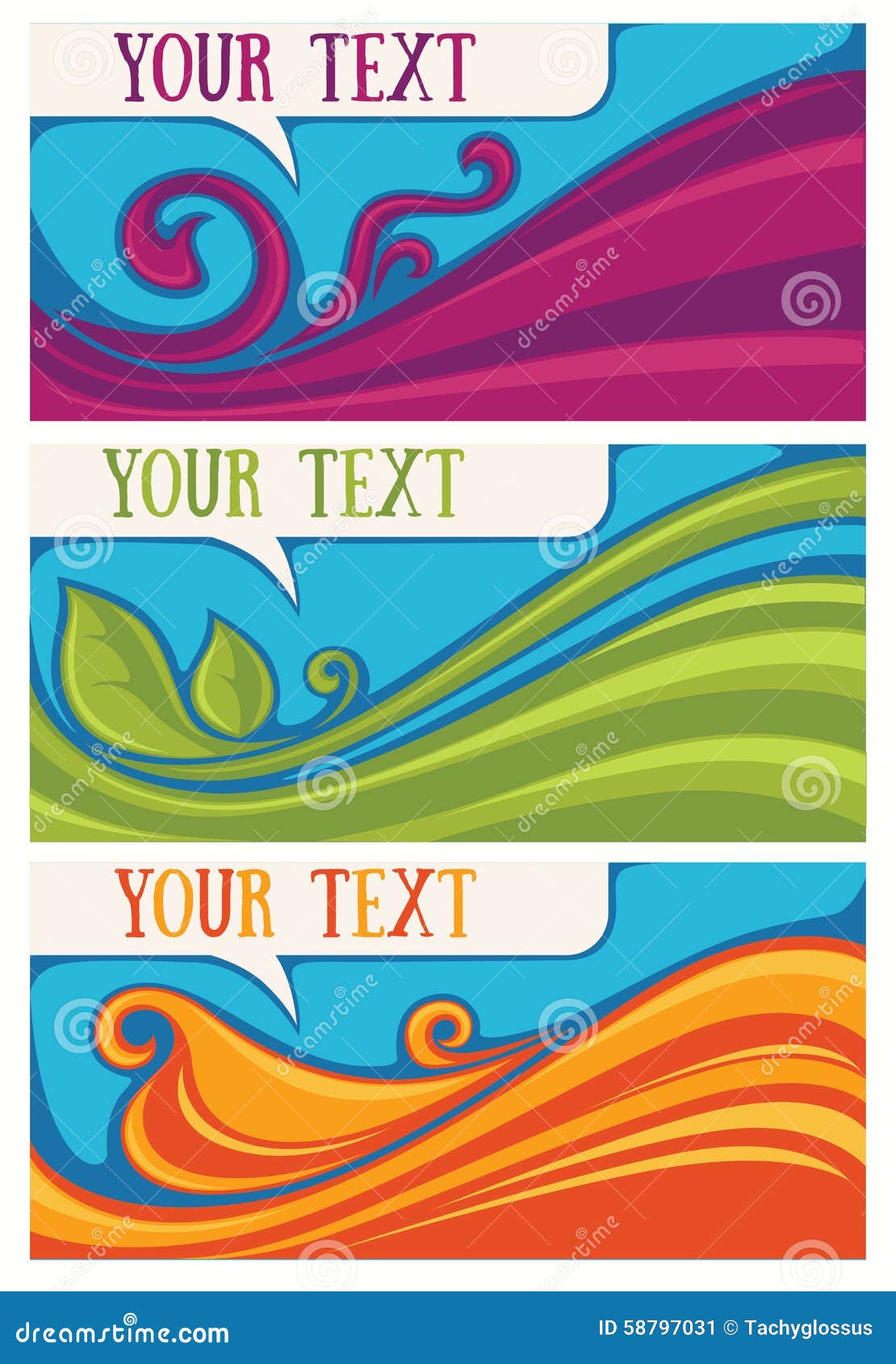 Nature banners stock vector. Illustration of form, curve - 58797031
