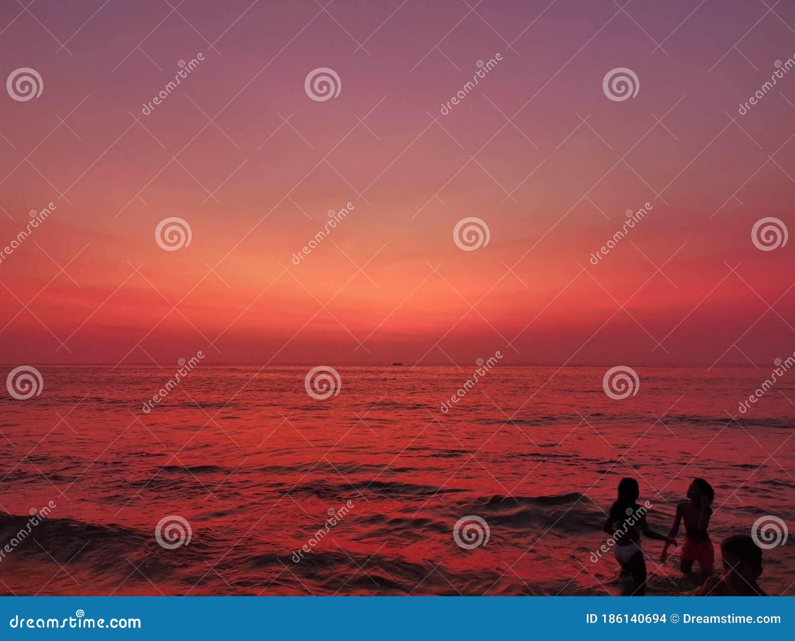 Nature Beach sunset trip stock photo. Image of dusk - 186140694