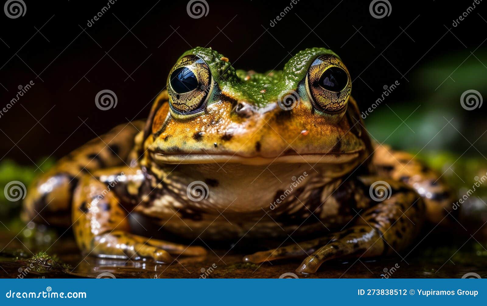 Nature Beauty Captured Slimy Toad Staring Ahead Generated by AI Stock ...