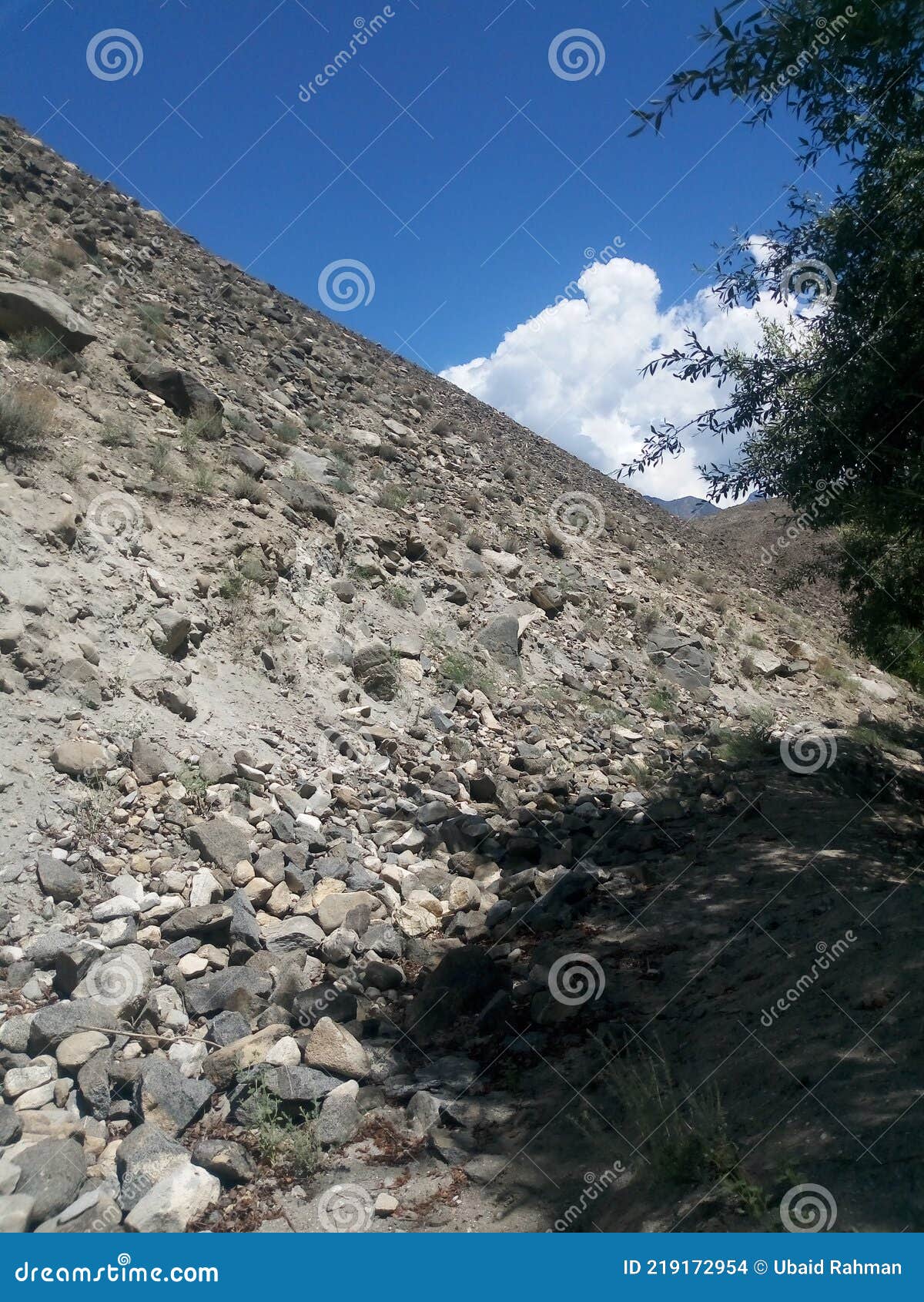 Dry mountain stock photo. Image of hill, trail, ridge - 219172954
