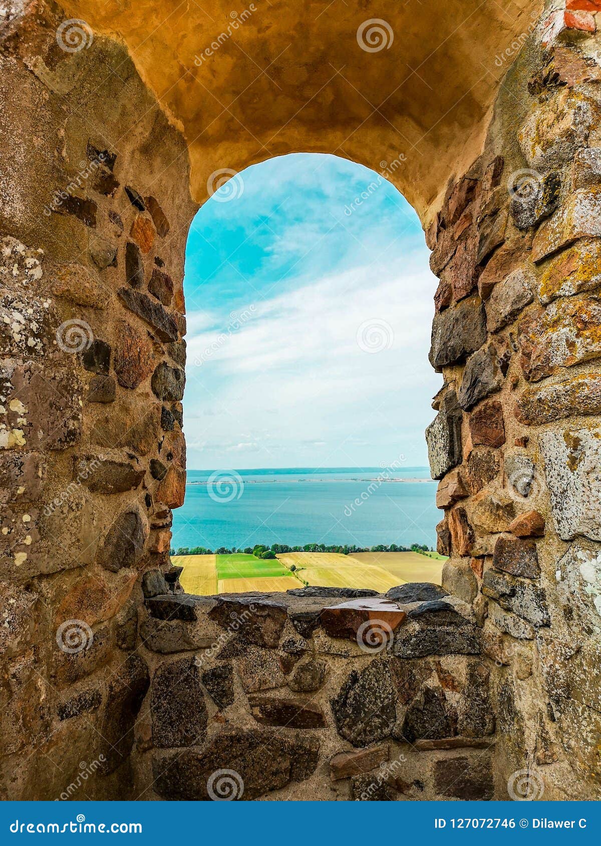 Old castle window stock photo. Image of window, rocks - 127072746
