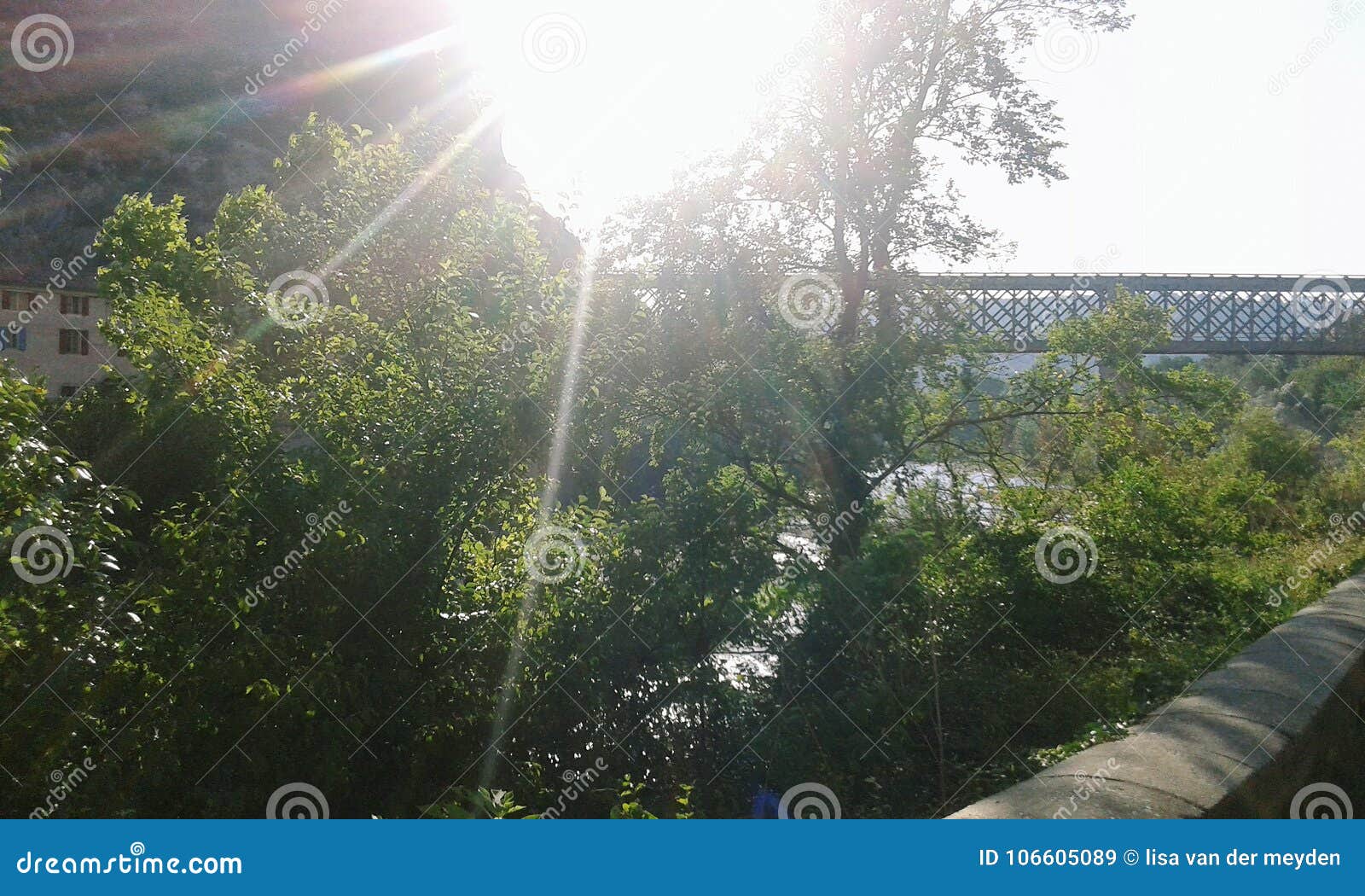 Nature bridge sun stock image. Image of vacation, bridge - 106605089