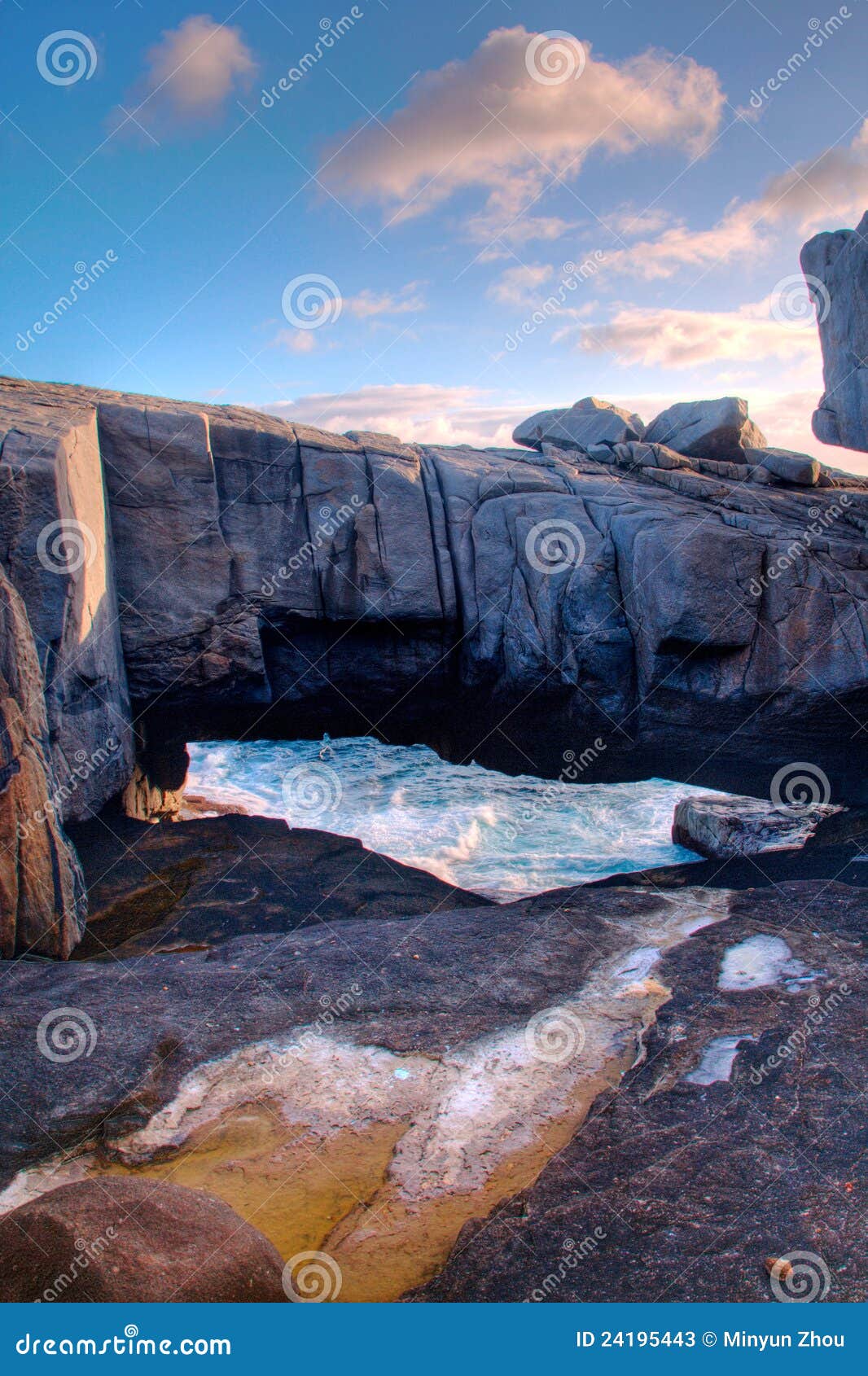 Nature Bridge,Western Australia. Stock Image - Image of sunset, piece ...