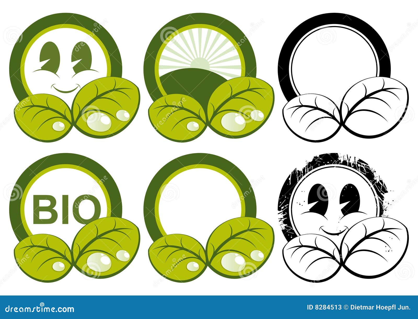 Nature buttons stock vector. Illustration of droplets - 8284513