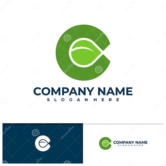 Nature C Logo Vector Template, Creative Leaf C Logo Design Concepts ...