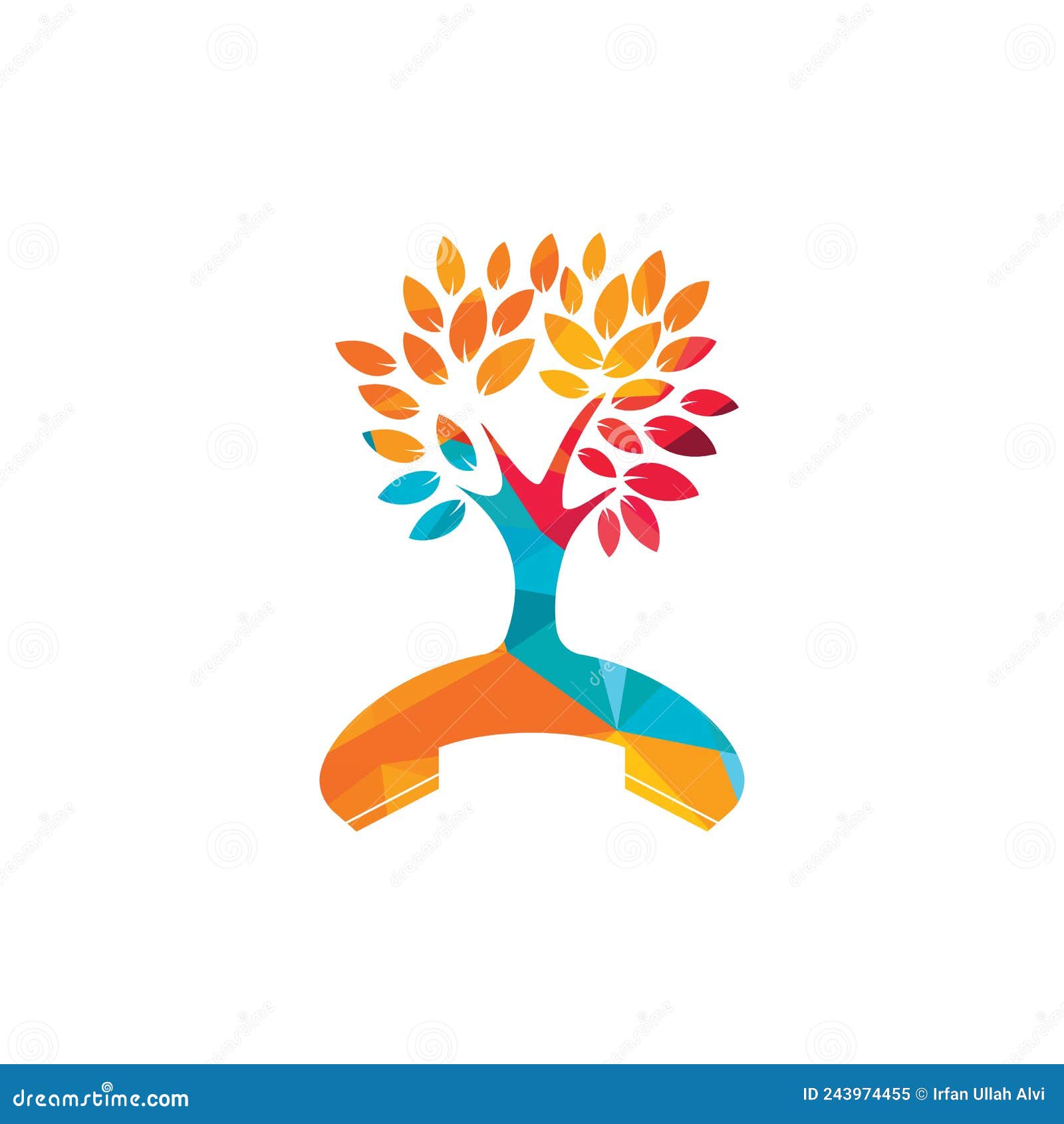 Nature Call Vector Logo Design. Handset Tree Icon Design Template ...