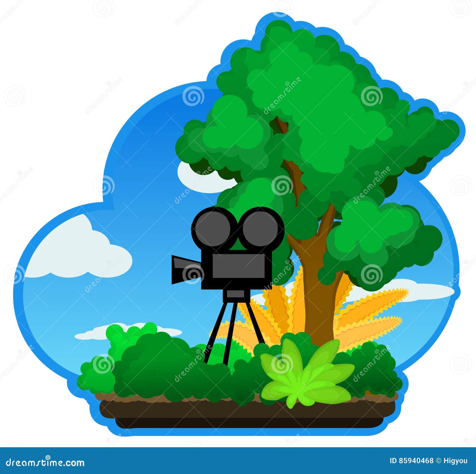 Nature Camera stock vector. Illustration of horizontal - 85940468