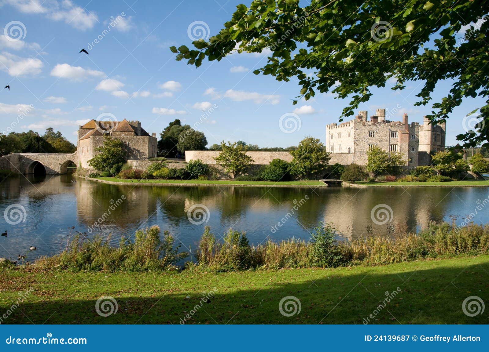 Nature of the castle stock image. Image of trees, landmark - 24139687