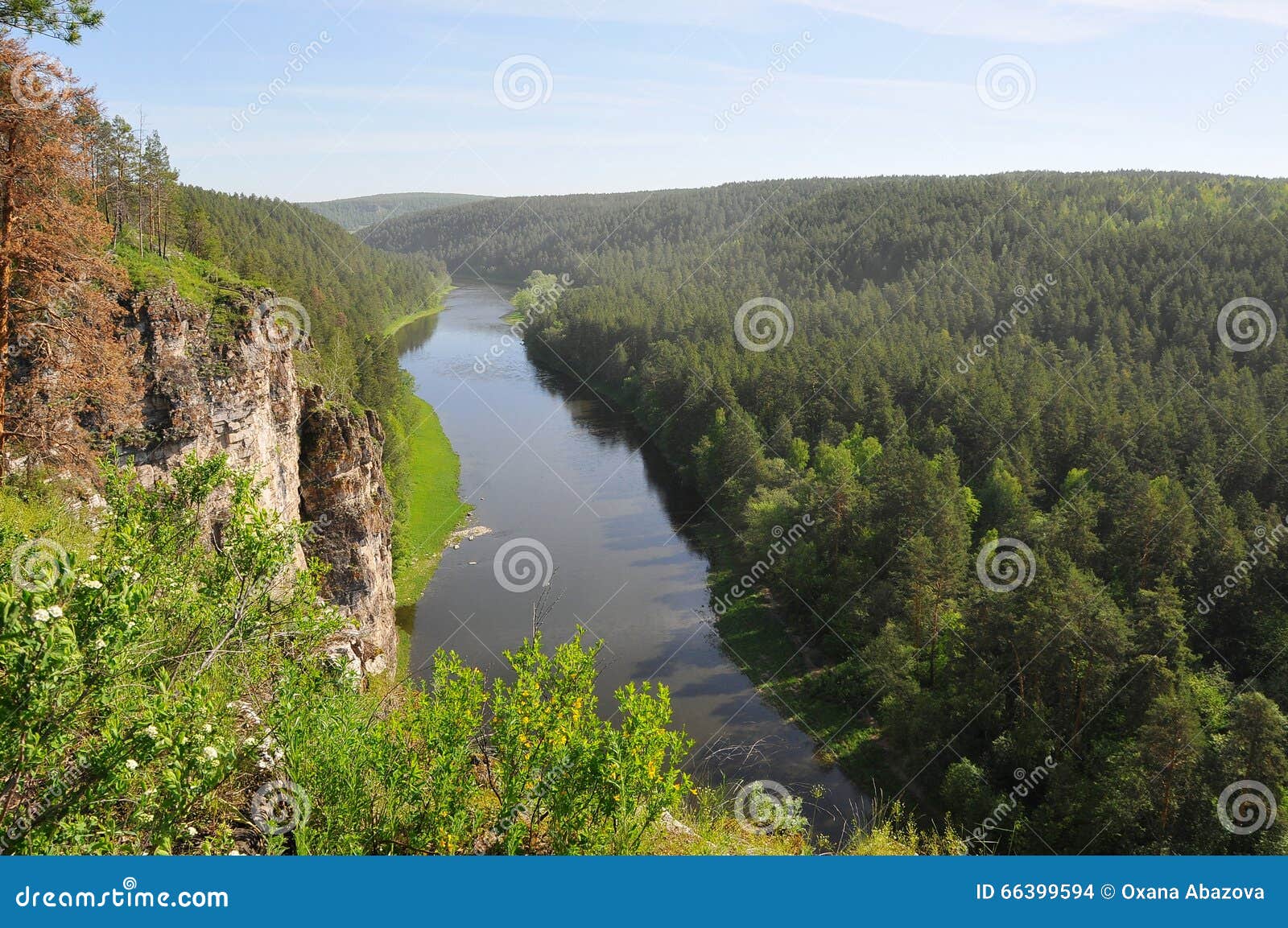 Nature,cliffs, River with the Beautiful Beach Stock Photo - Image of ...
