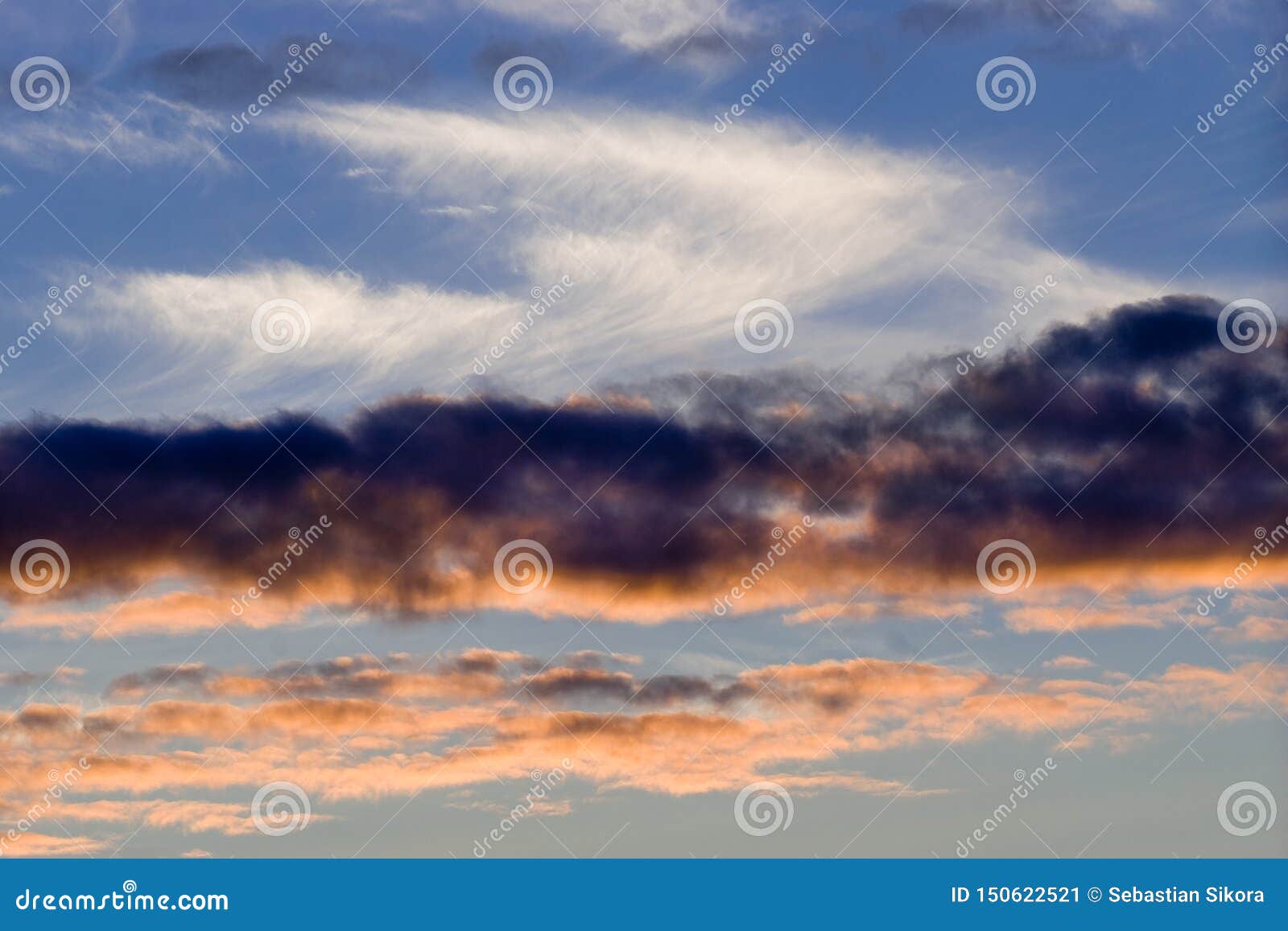 Nature Cloud Landscape with Beautiful Natural Coler Scenery Stock Image ...
