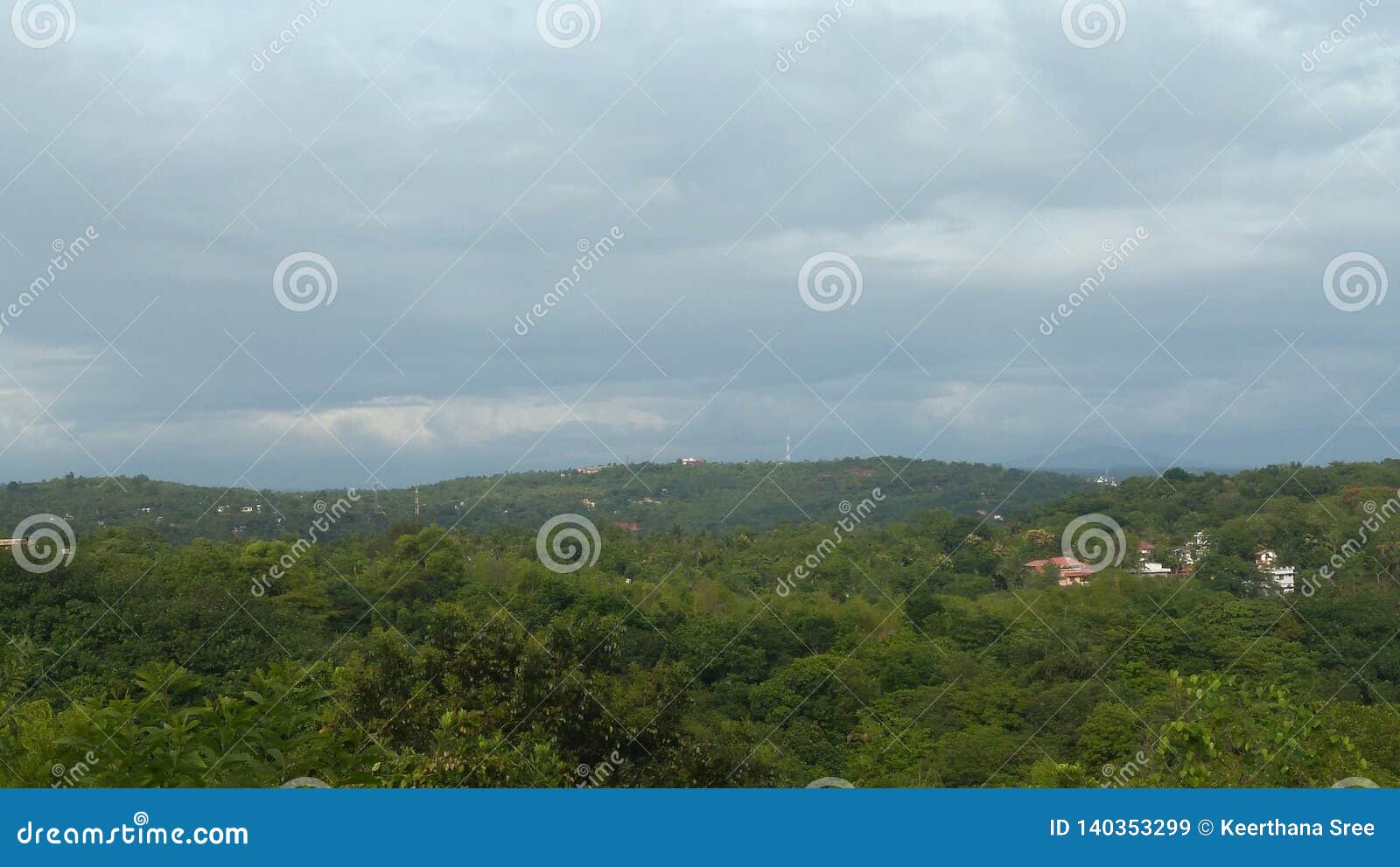 Nature stock image. Image of green, homes, nature, cloudy - 140353299