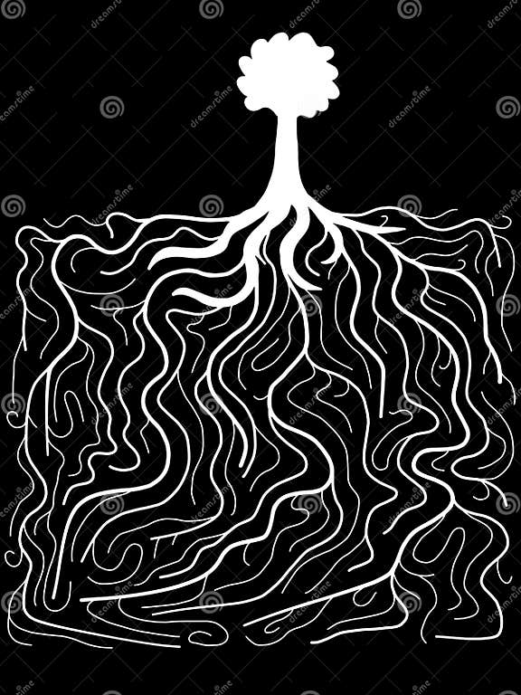 Nature complexity stock vector. Illustration of connections - 20954190