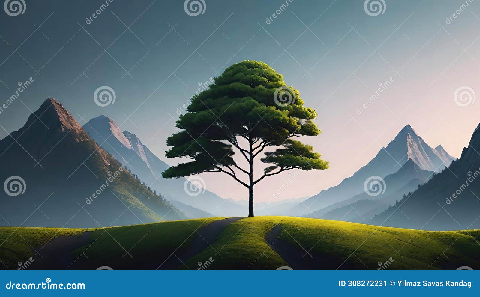 Nature Concept.Tree in the Ground As a Symbol of Nature Stock ...