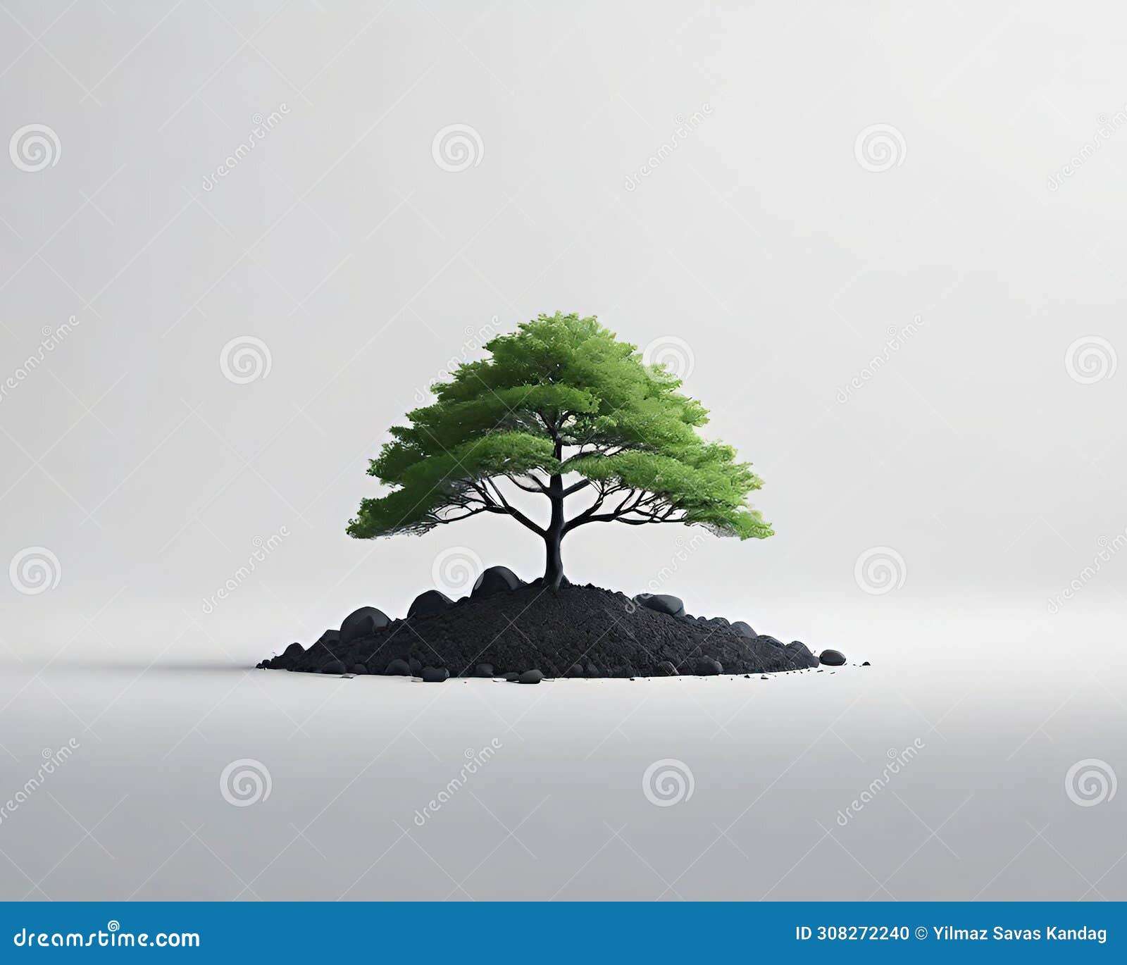 Nature Concept.Tree in the Ground As a Symbol of Nature Stock ...
