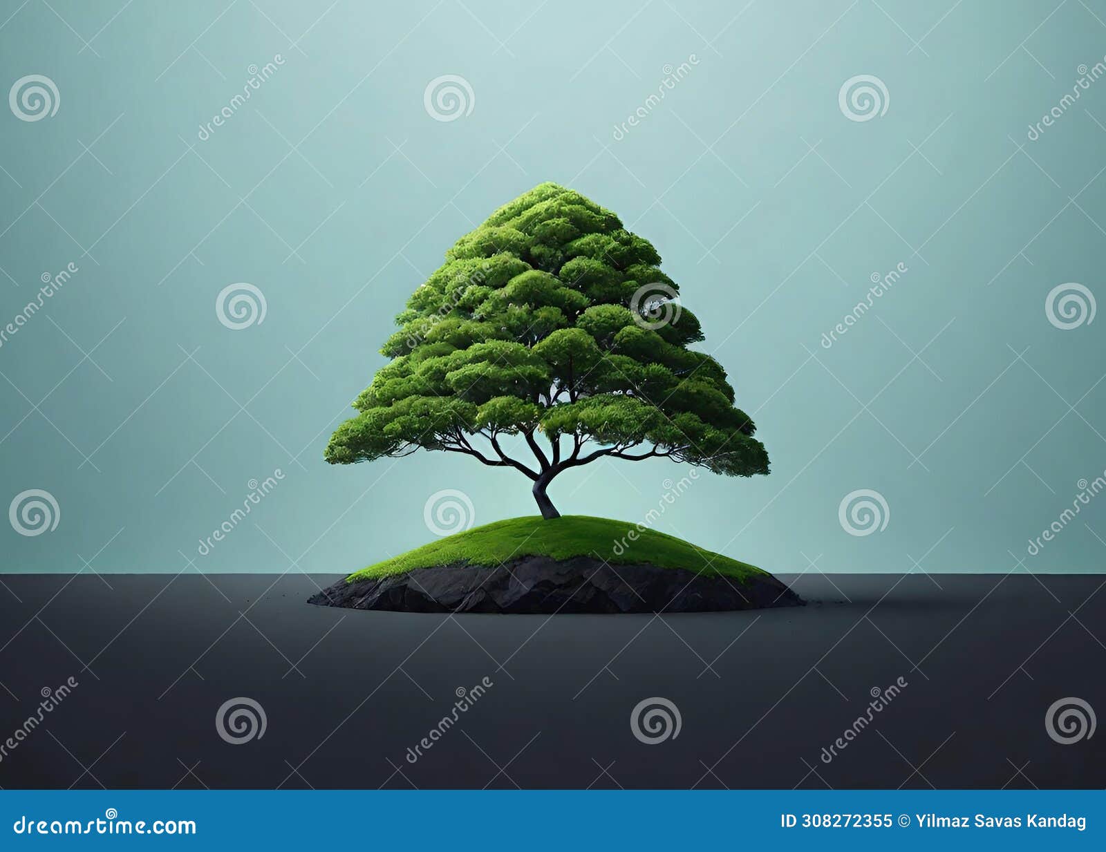 Nature Concept.Tree in the Ground As a Symbol of Nature Stock ...
