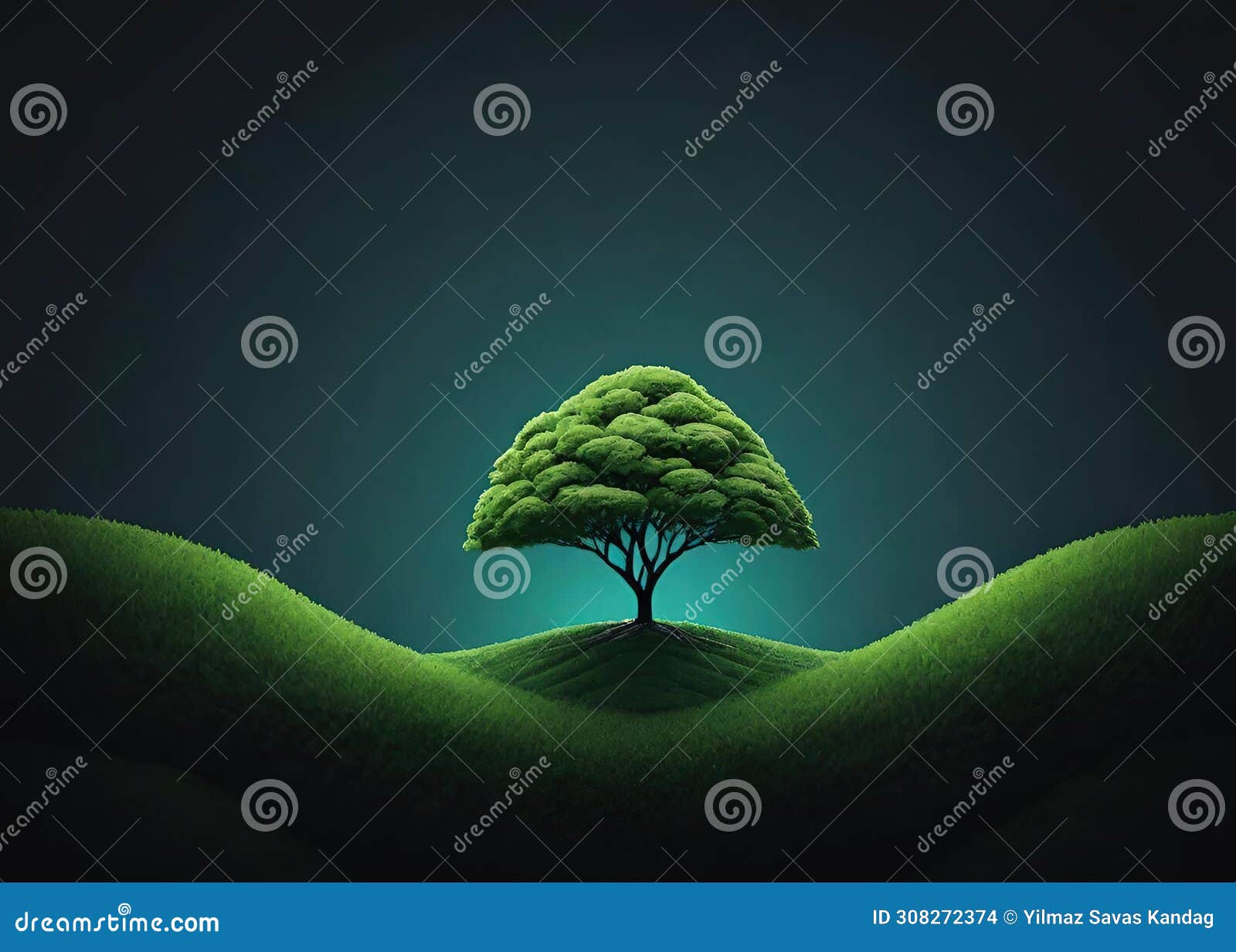 Nature Concept.Tree in the Ground As a Symbol of Nature Stock ...