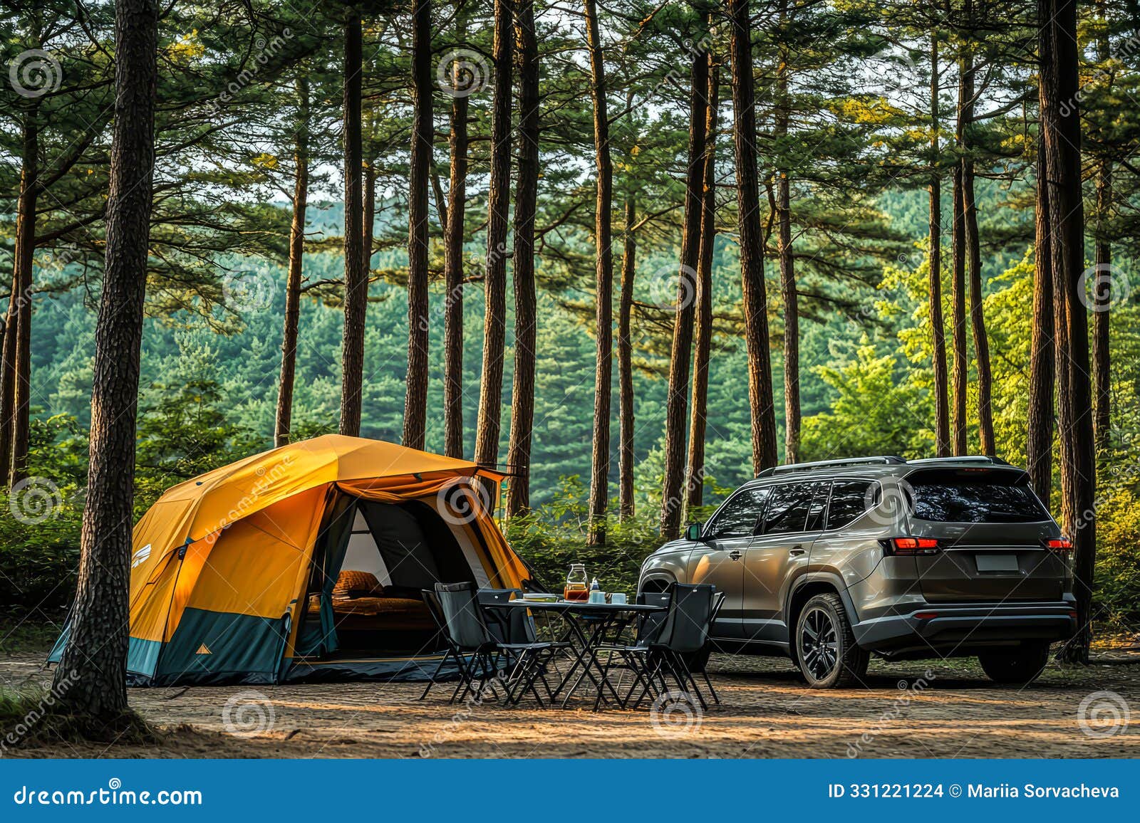 Nature Corner: Relax in the Forest with the Comfort of a Tent. AI ...