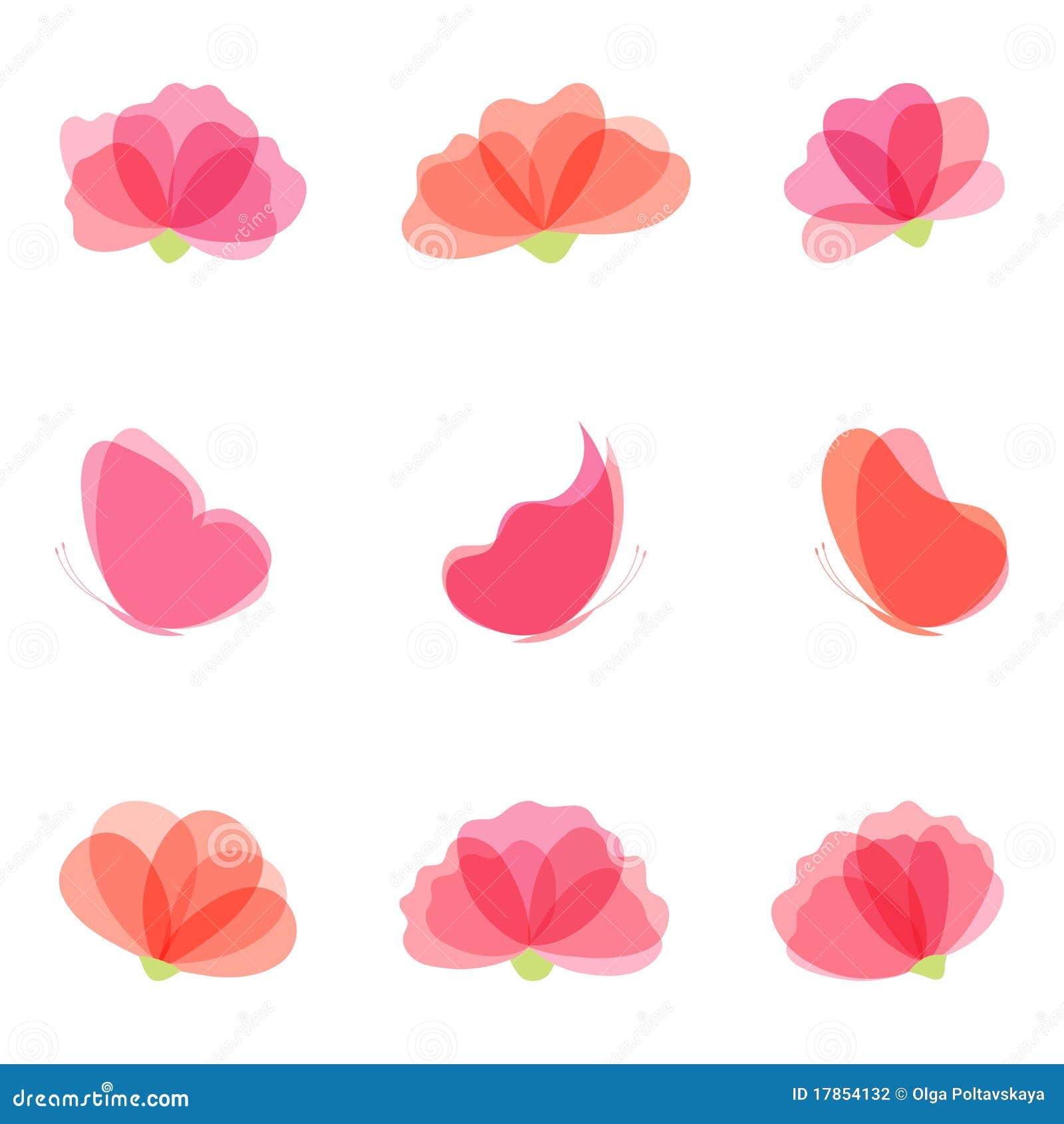 Nature design elements. stock vector. Illustration of flower - 17854132