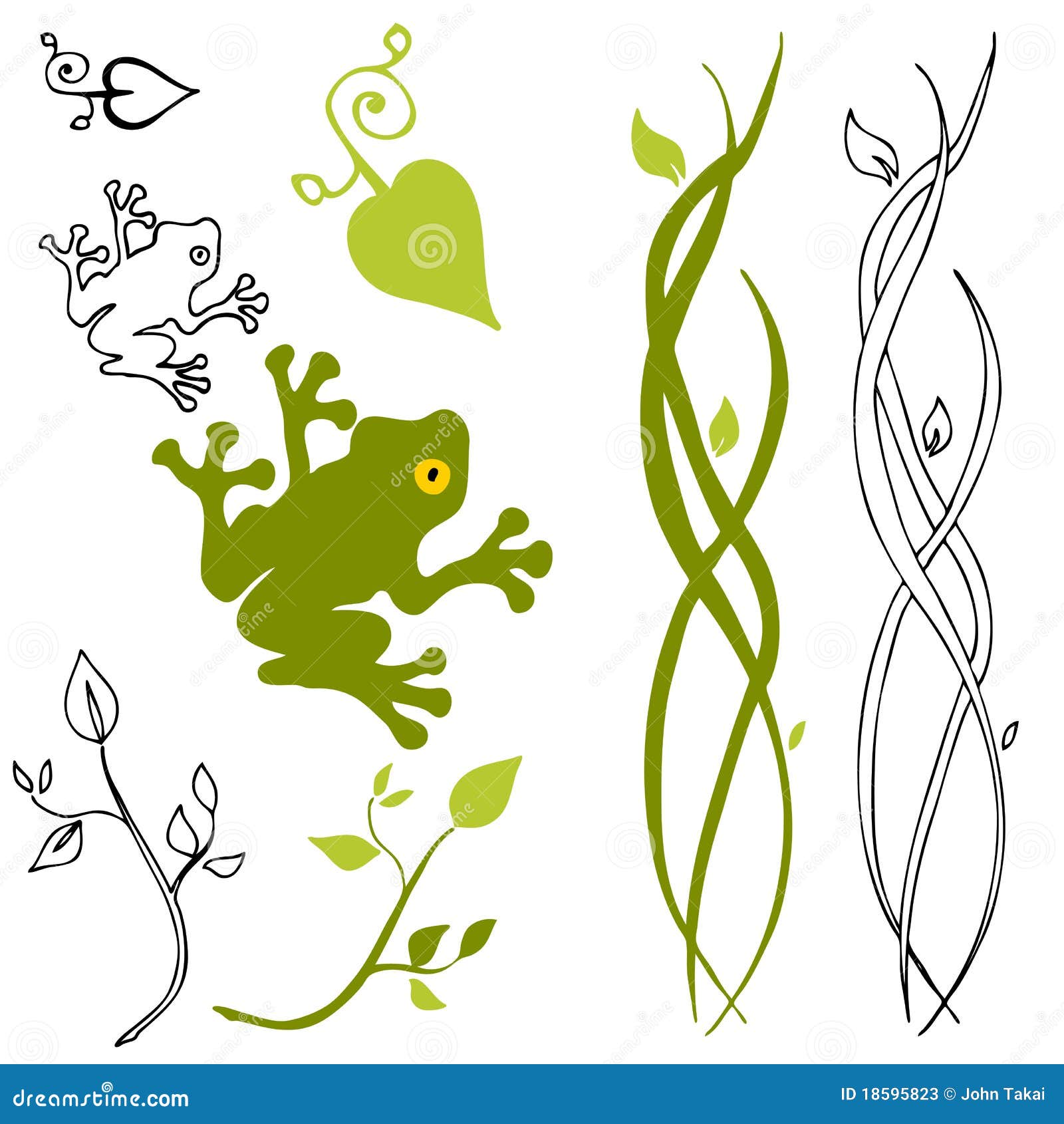 Nature Design Elements stock vector. Illustration of natural - 18595823