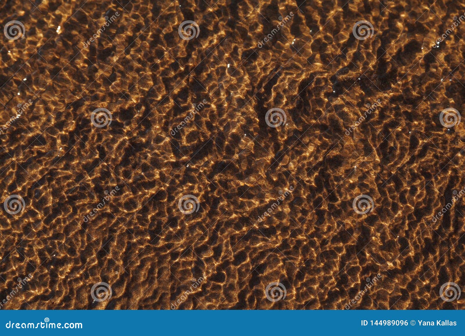 Nature Design of Reflection on Nature Pattern Sand Under Sea Water ...